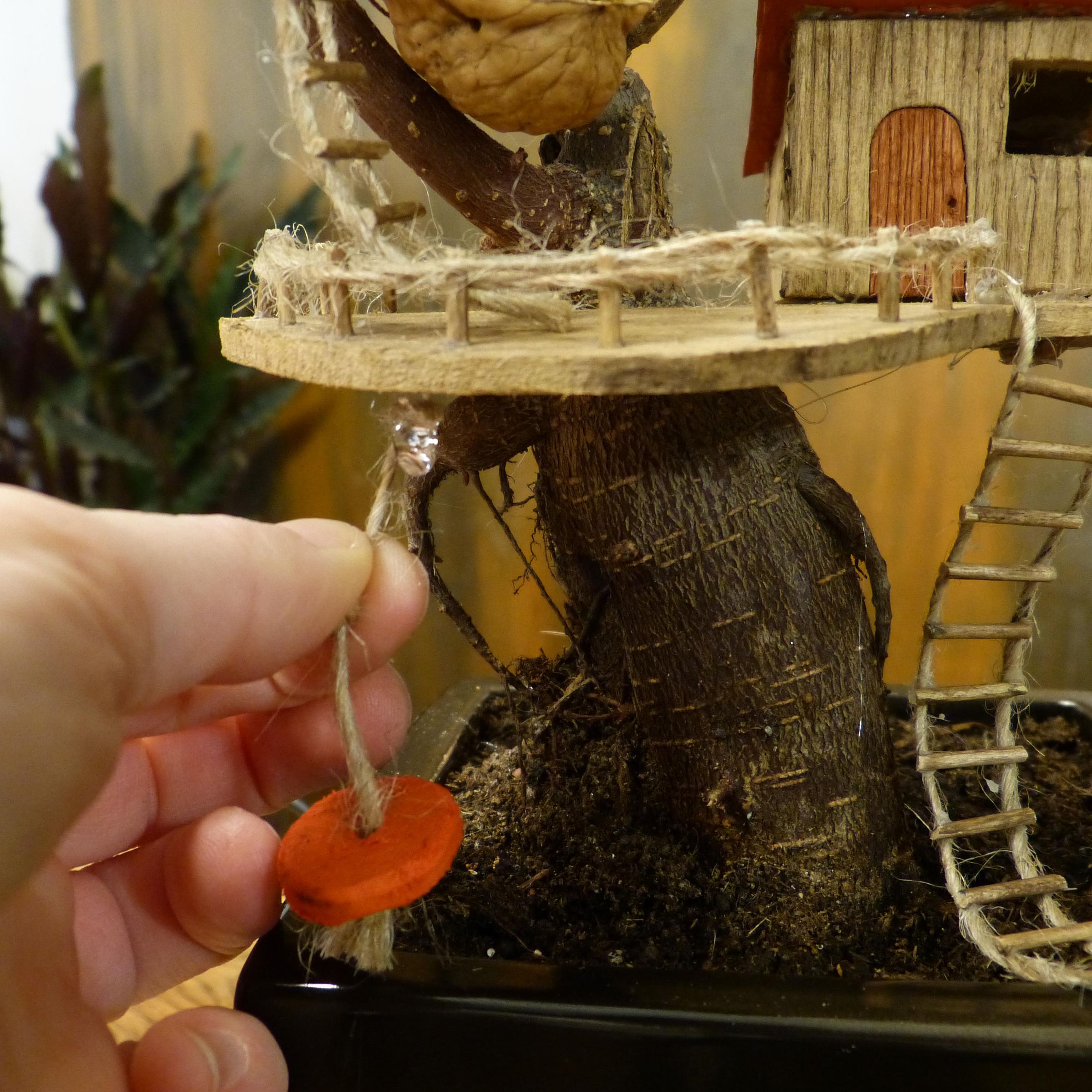 Houseplant Treehouse & Tiny Mouse : 15 Steps (with Pictures ...