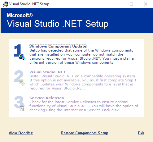 Install Visual Studio .NET 2002 in 64-bit Windows : 12 Steps ...