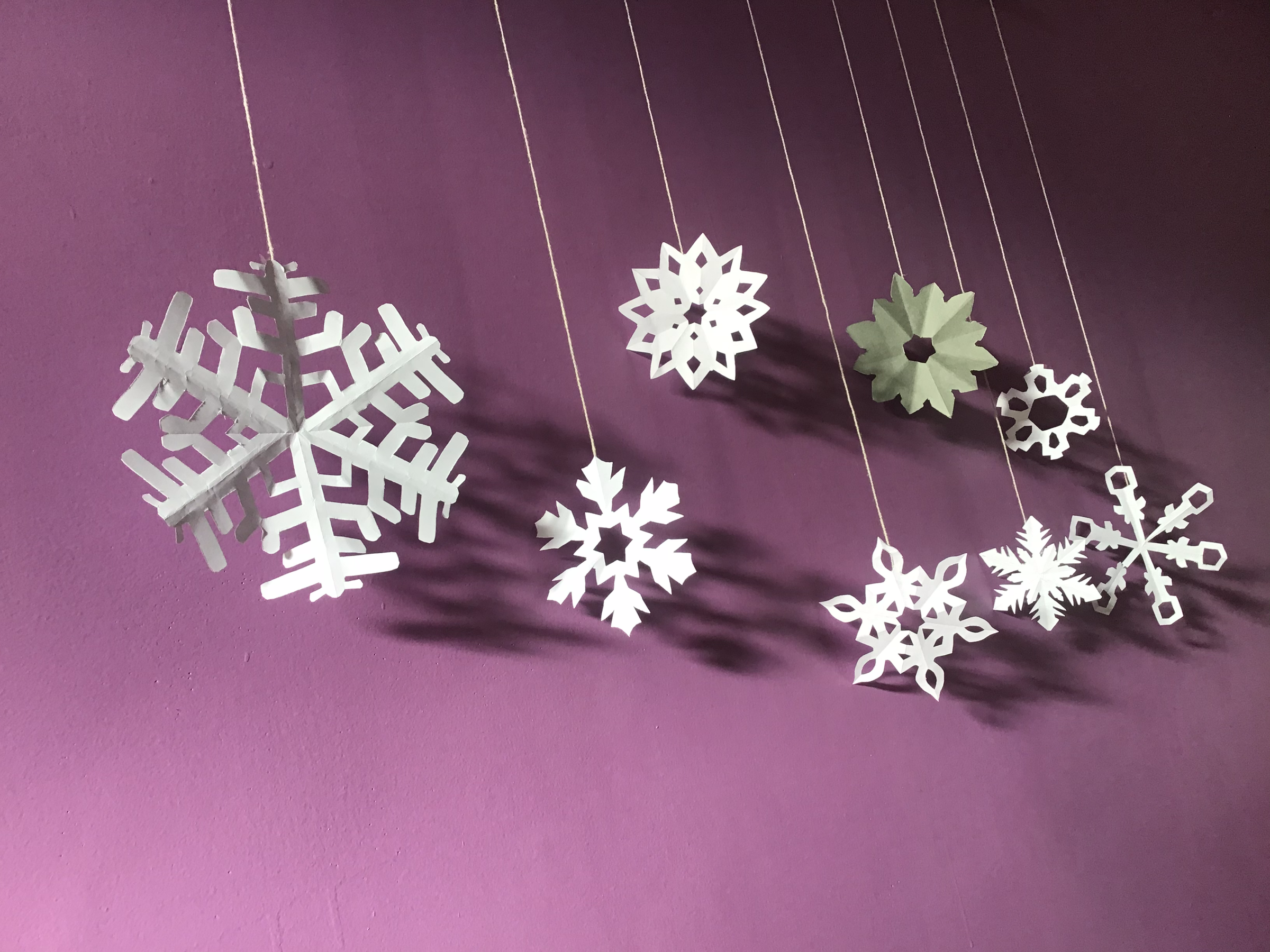 Decorative Paper Snowflakes (6 Pointed) : 8 Steps (with Pictures ...