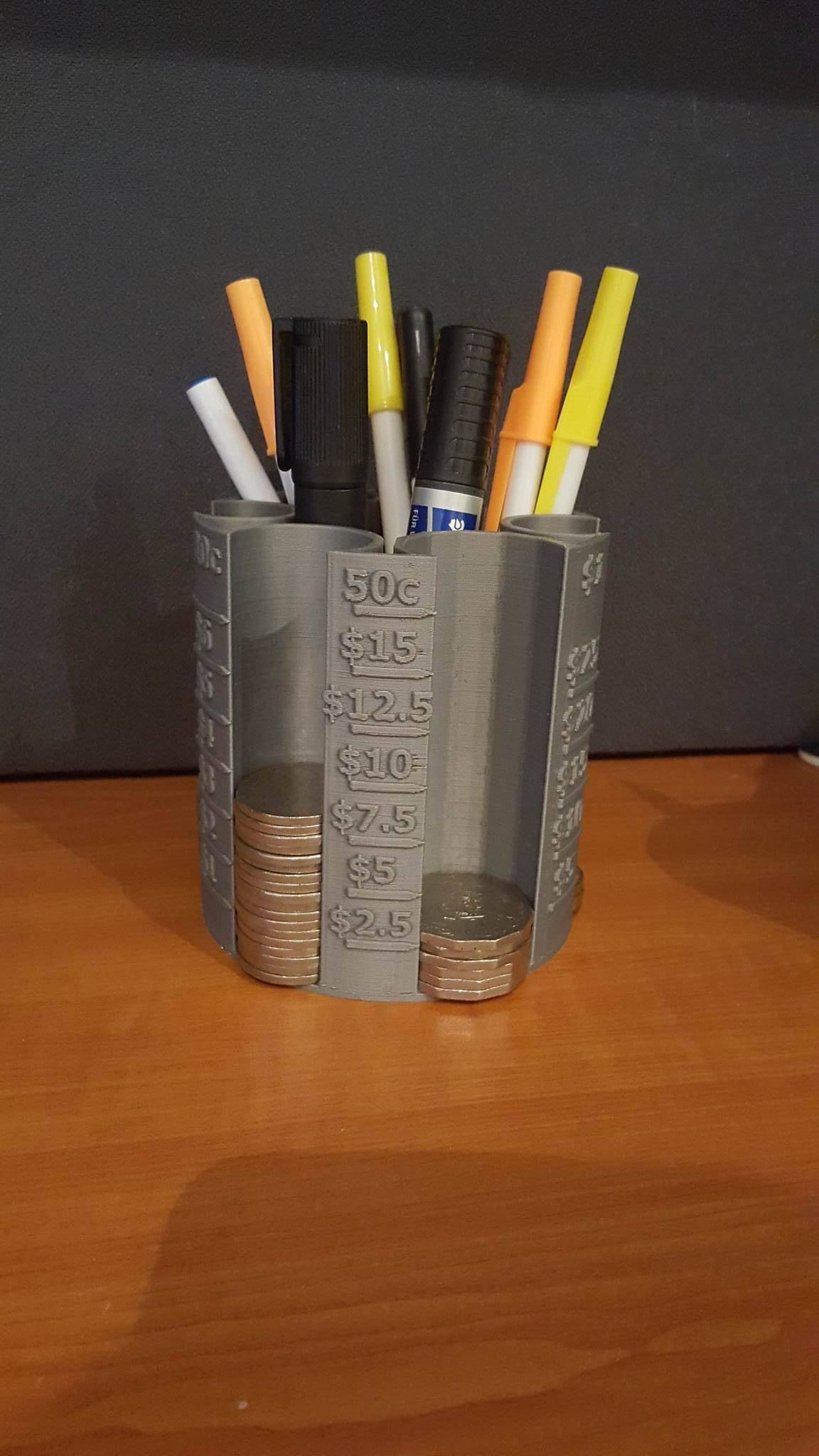 3D Printer Coin/Pen Holder - Instructables