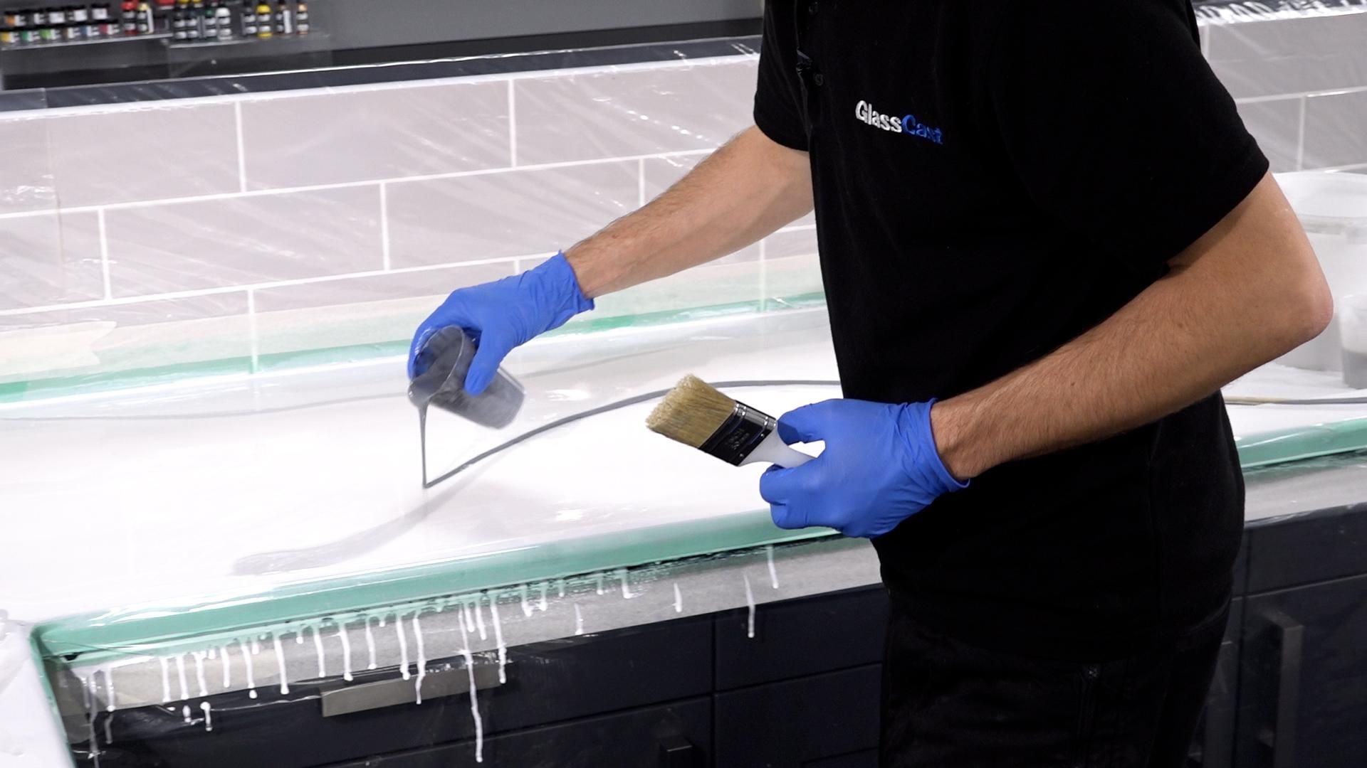 DIY Resin Countertops Using Clear Epoxy Coating Resin and Pigments : 11 ...