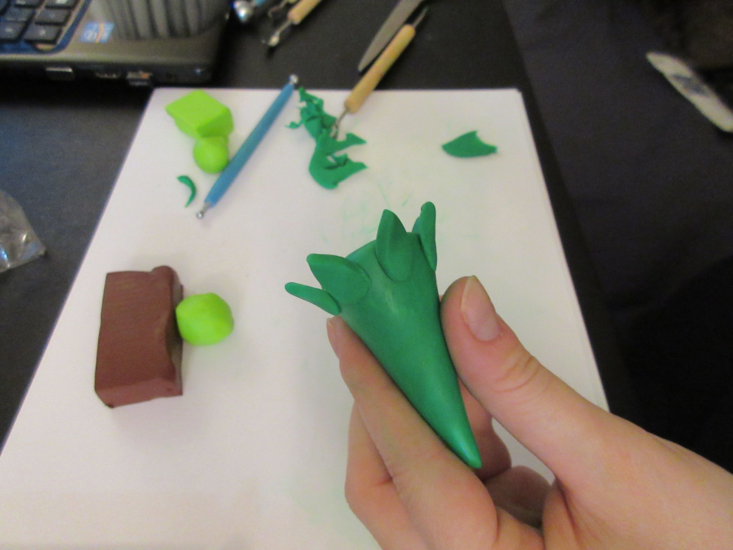 Polymer Clay Christmas Tree With Hanging Ornaments : 10 Steps (with ...