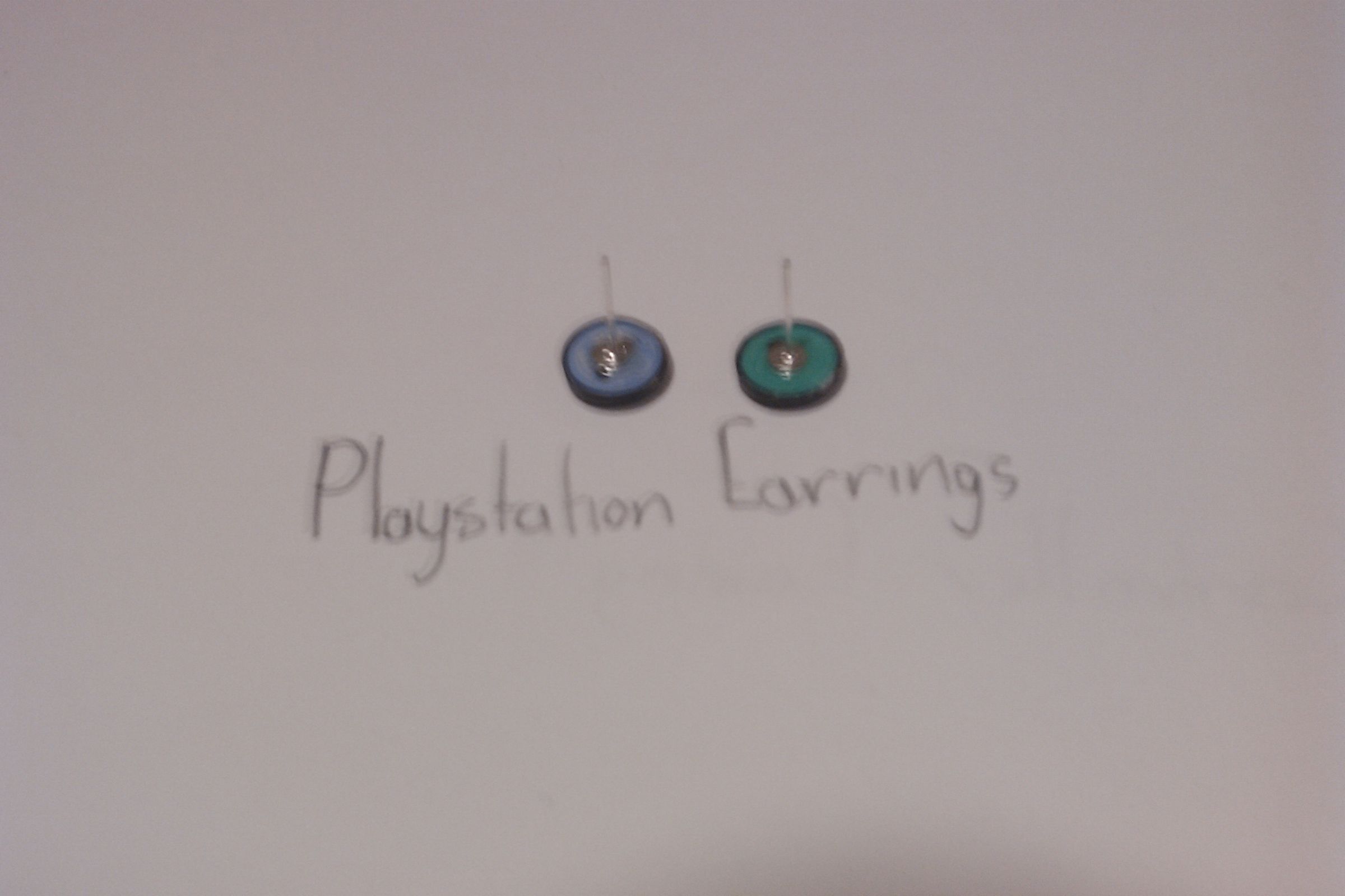 Playstation Earrings : 6 Steps - Instructables