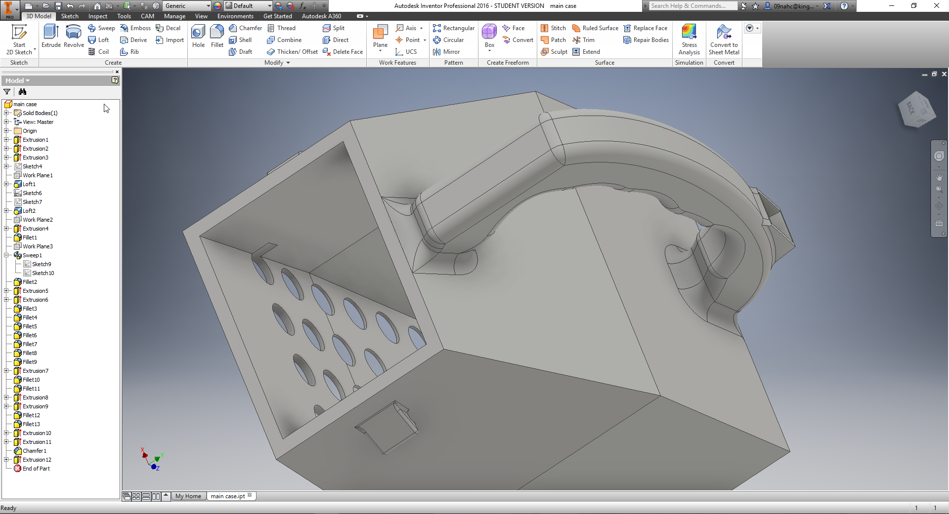 100W LED Torch Flash Light - Designing/3D Printing : 15 Steps (with ...