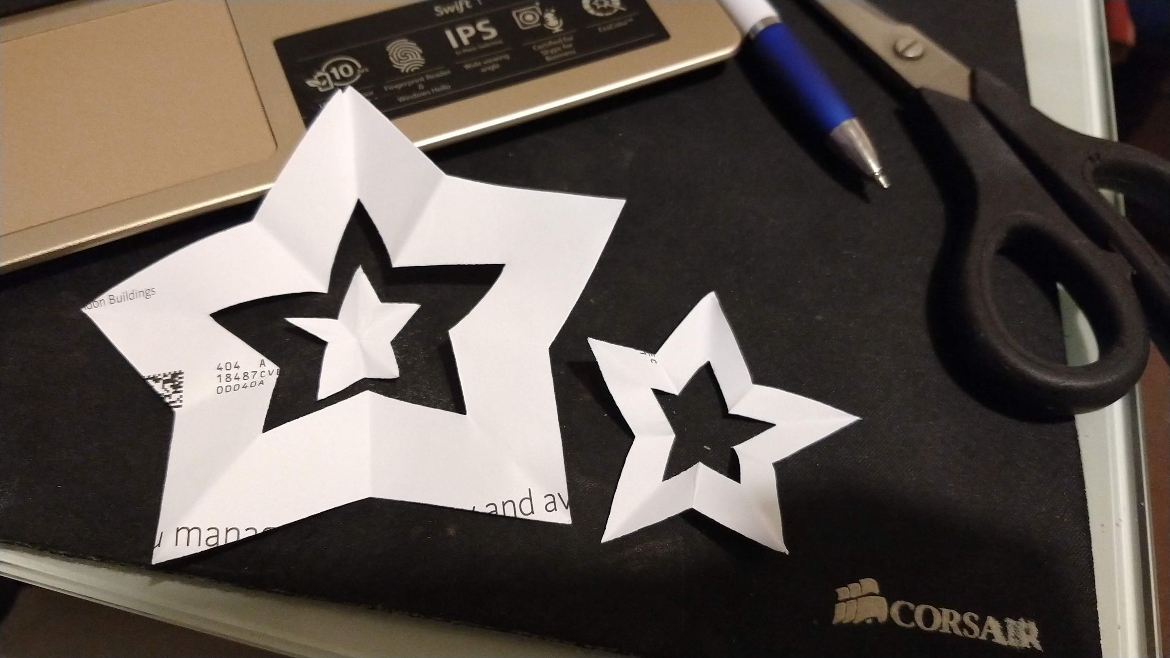 One Cut Origami Star : 7 Steps (with Pictures) - Instructables