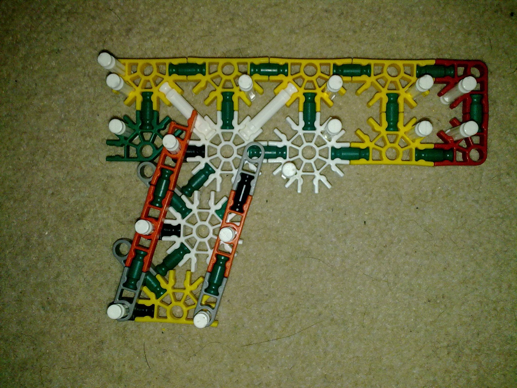 Simple Knex Gun With Mag & True Trigger : 4 Steps - Instructables