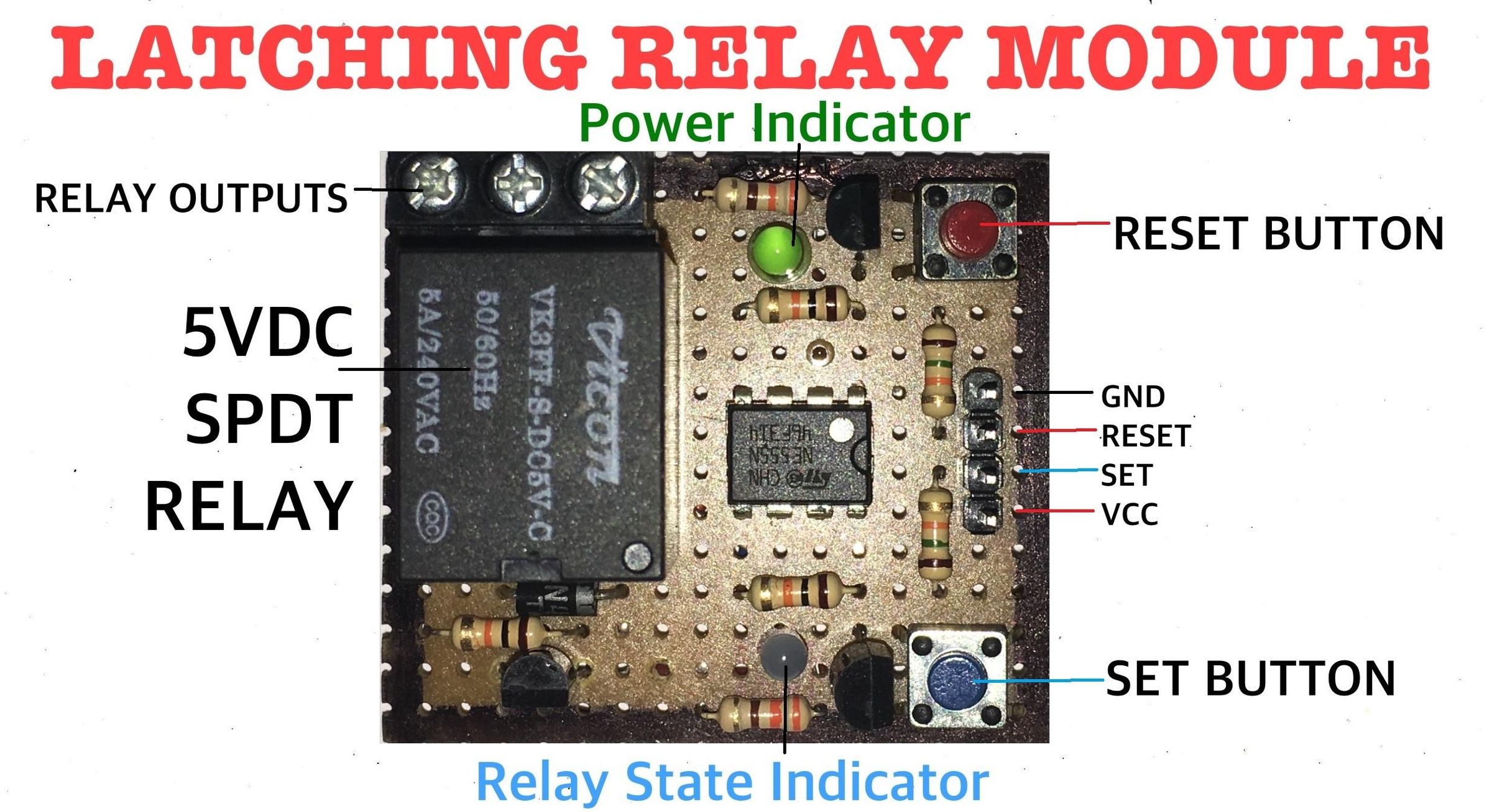 Latching Relay Module. : 9 Steps (with Pictures) - Instructables