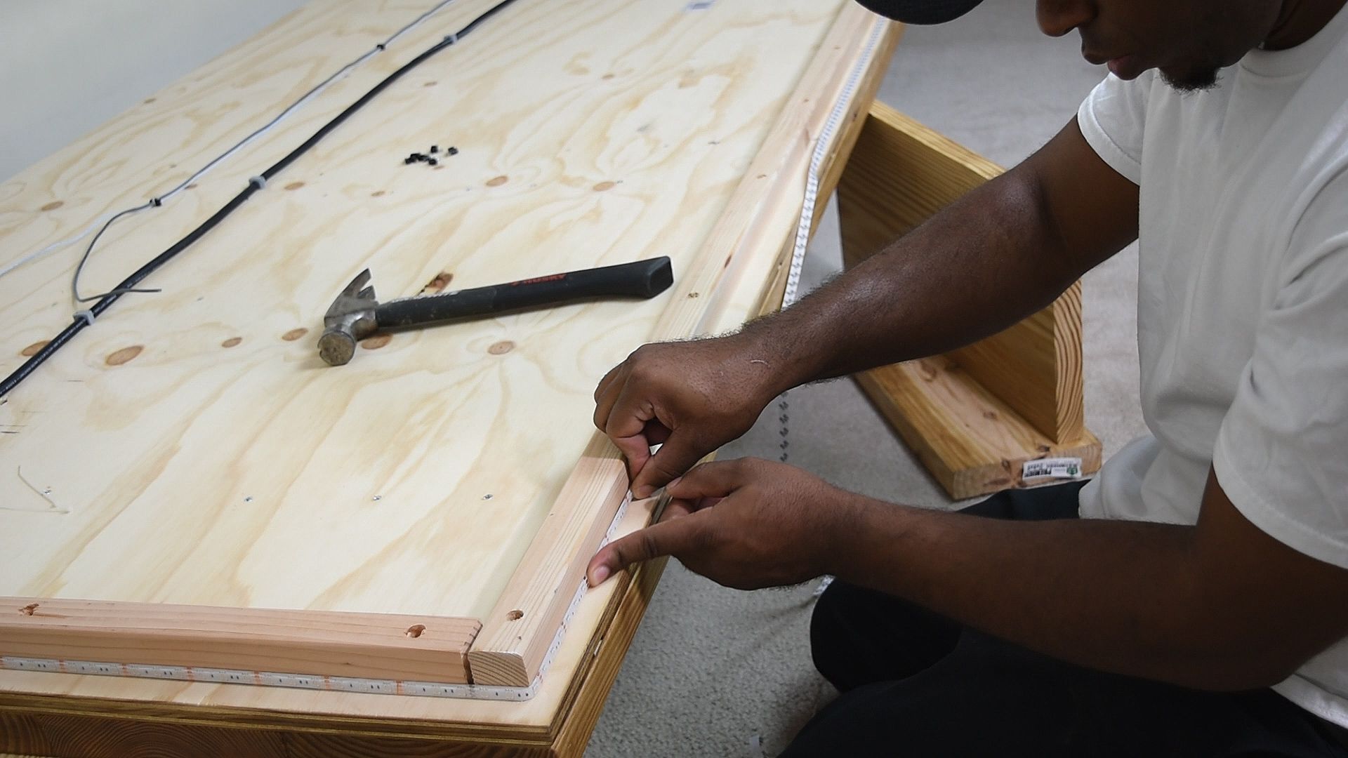 DIY Platform Bed With Floating Night Stands : 7 Steps (with Pictures ...