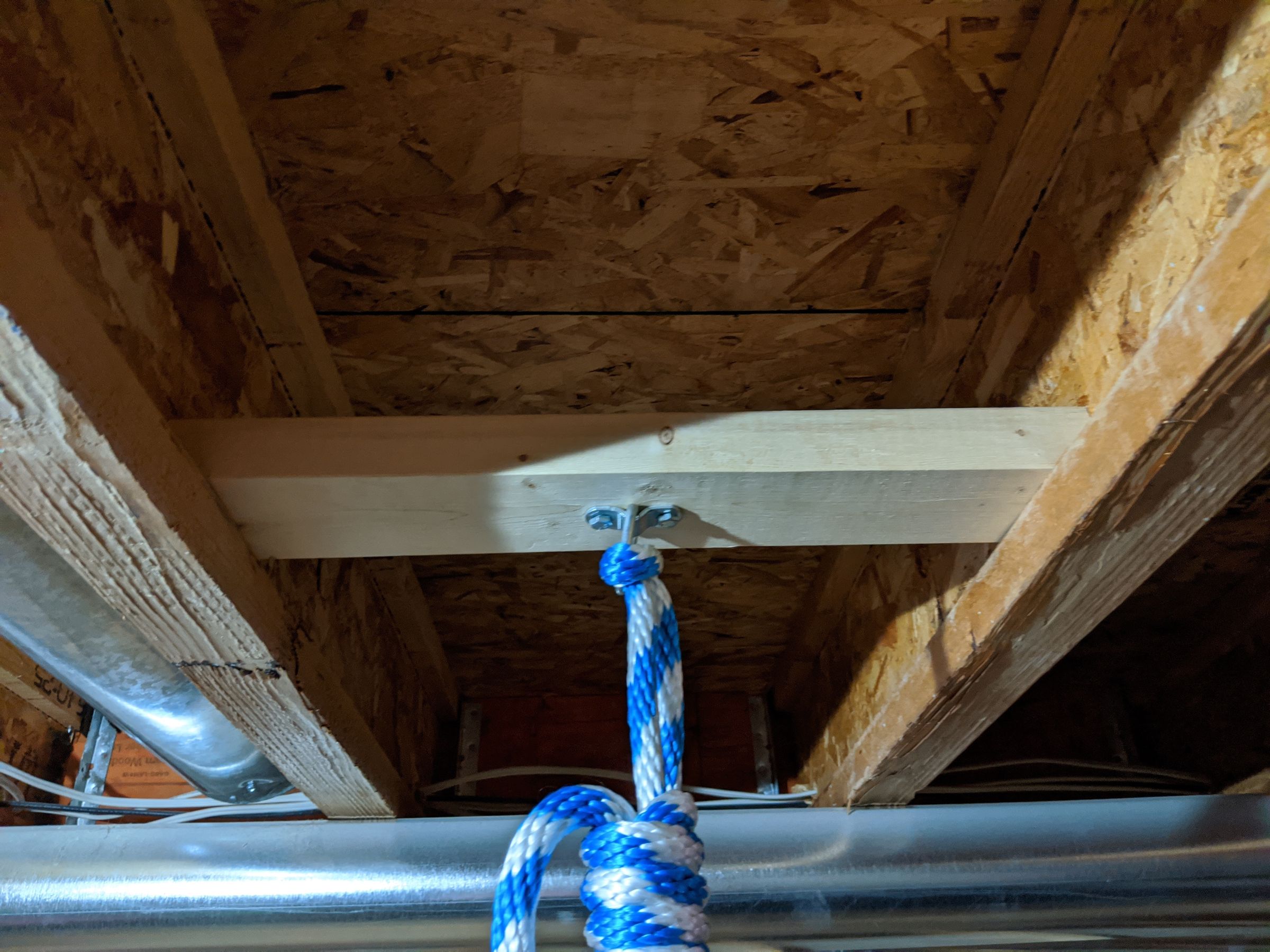 Quick & Easy Indoor Omni-directional Rope Swing - Instructables
