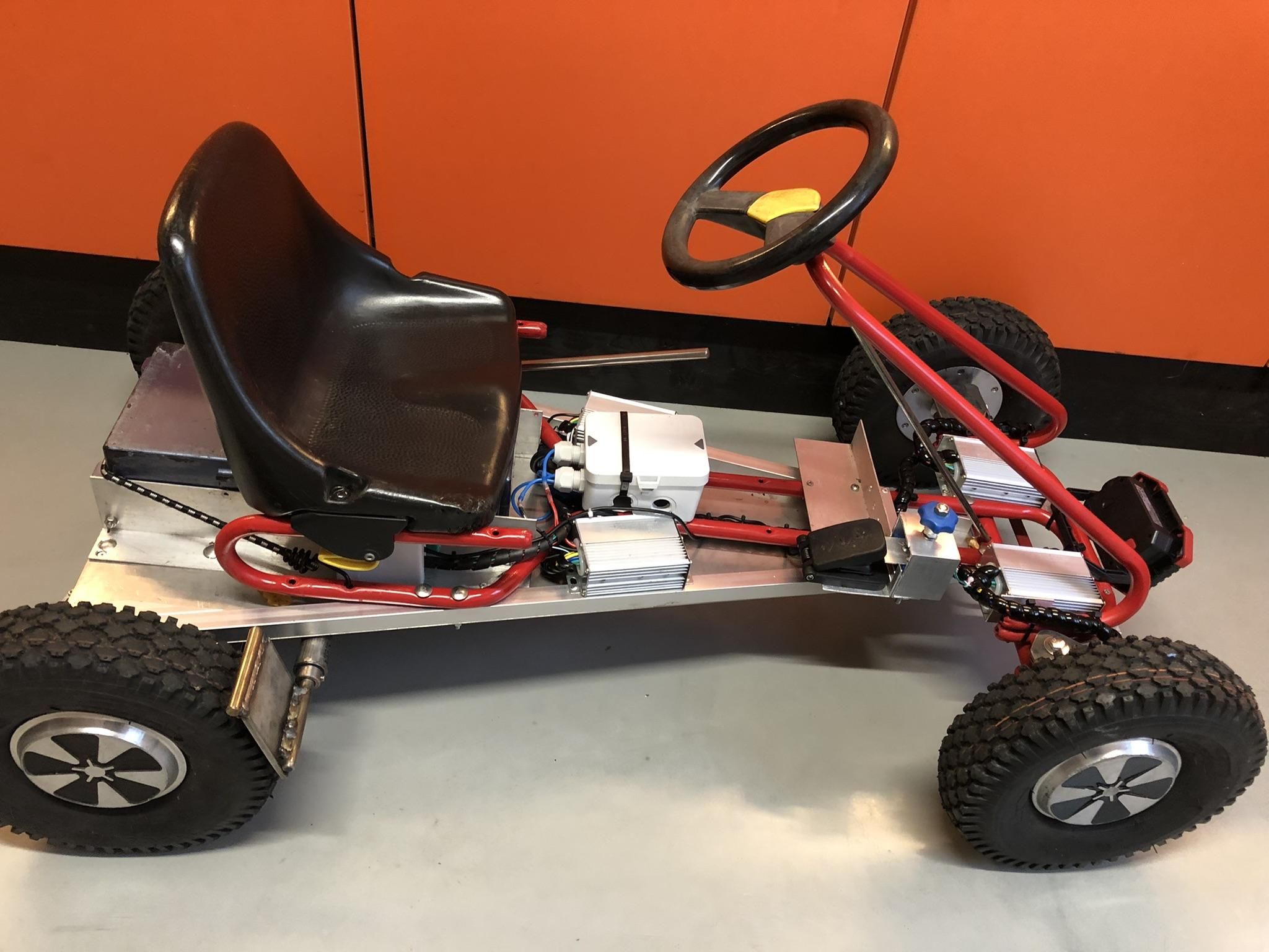 Old Pedal Kart Conversion to 4x4 Allroad Electric Fun. Including Ice ...