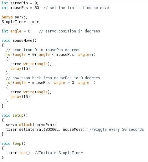 Arduino Mouse Wiggler : 4 Steps (with Pictures) - Instructables