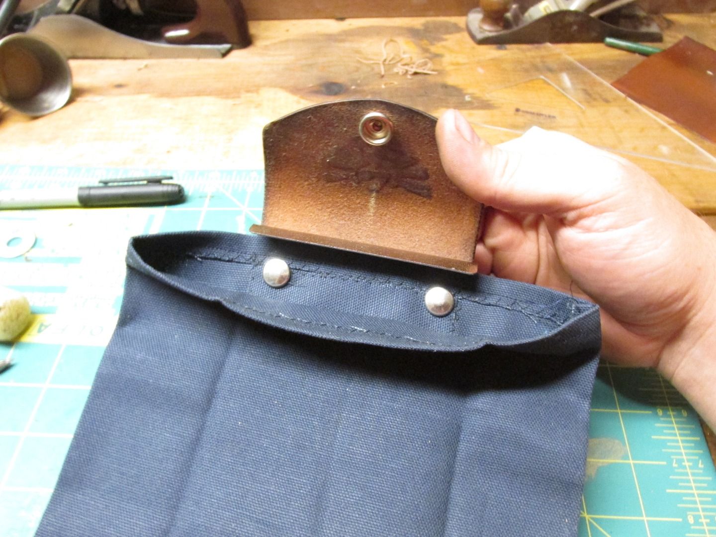 Zelda Inspired Foldable Leather and Canvas Belt Pouch : 14 Steps (with ...