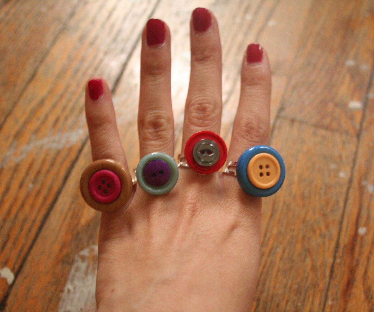 DIY Button Rings : 4 Steps (with Pictures) - Instructables