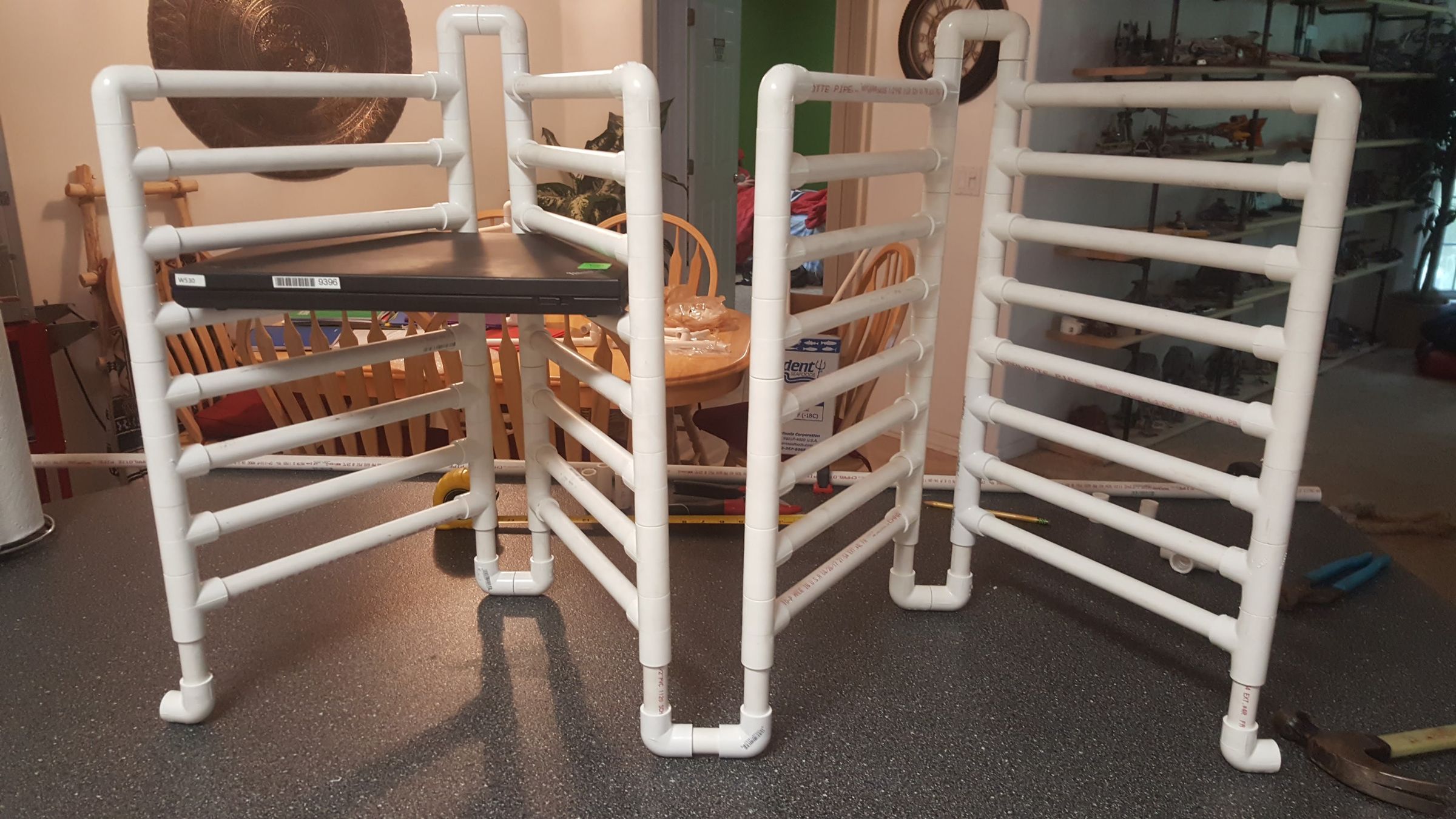 PVC Computer Laptop Rack (with Pictures) - Instructables