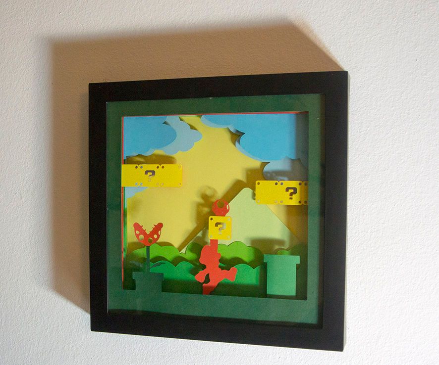 Super Mario Papercut Frame : 5 Steps (with Pictures) - Instructables