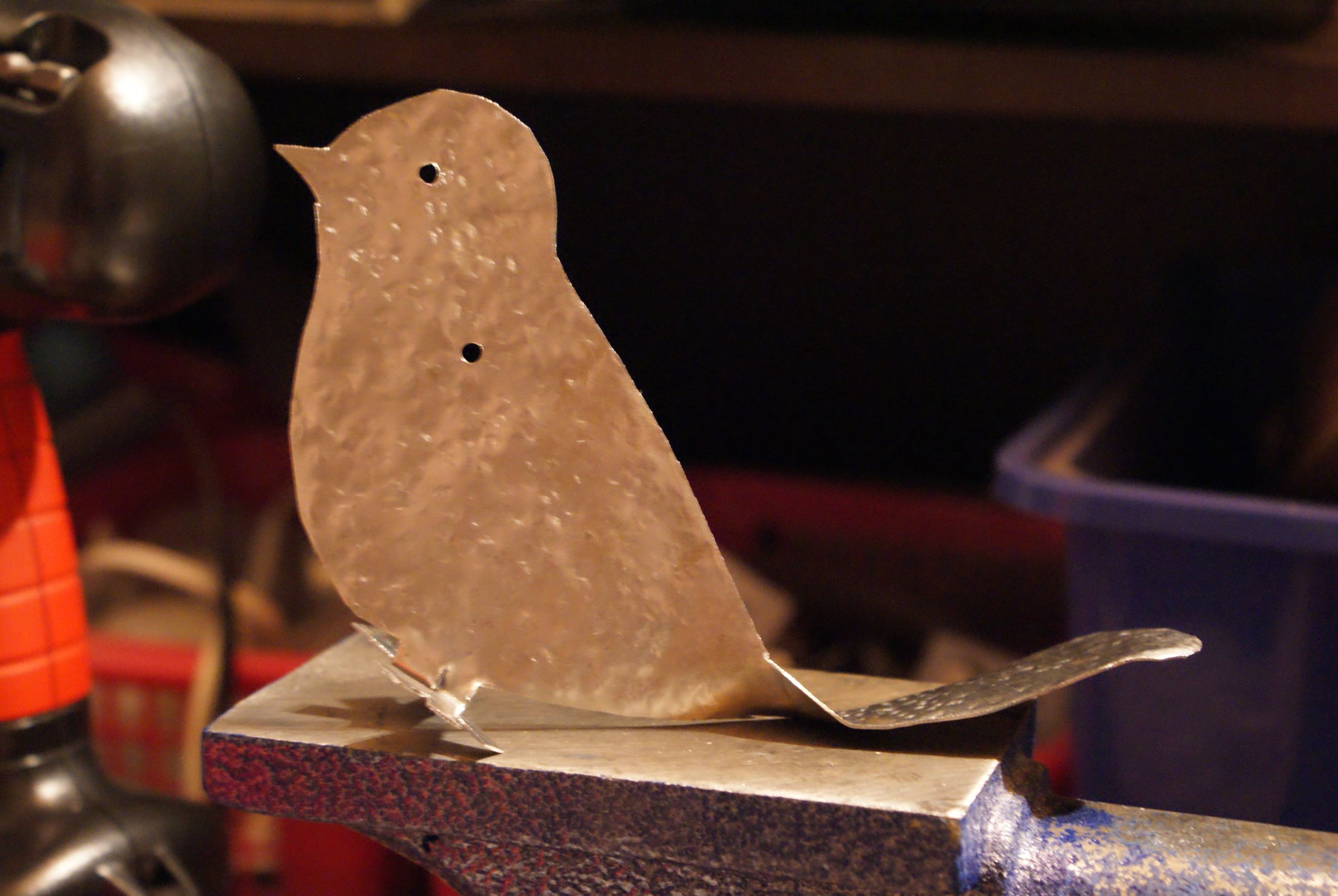 More Metalworking Techniques and Making a Steel Bird : 8 Steps (with ...