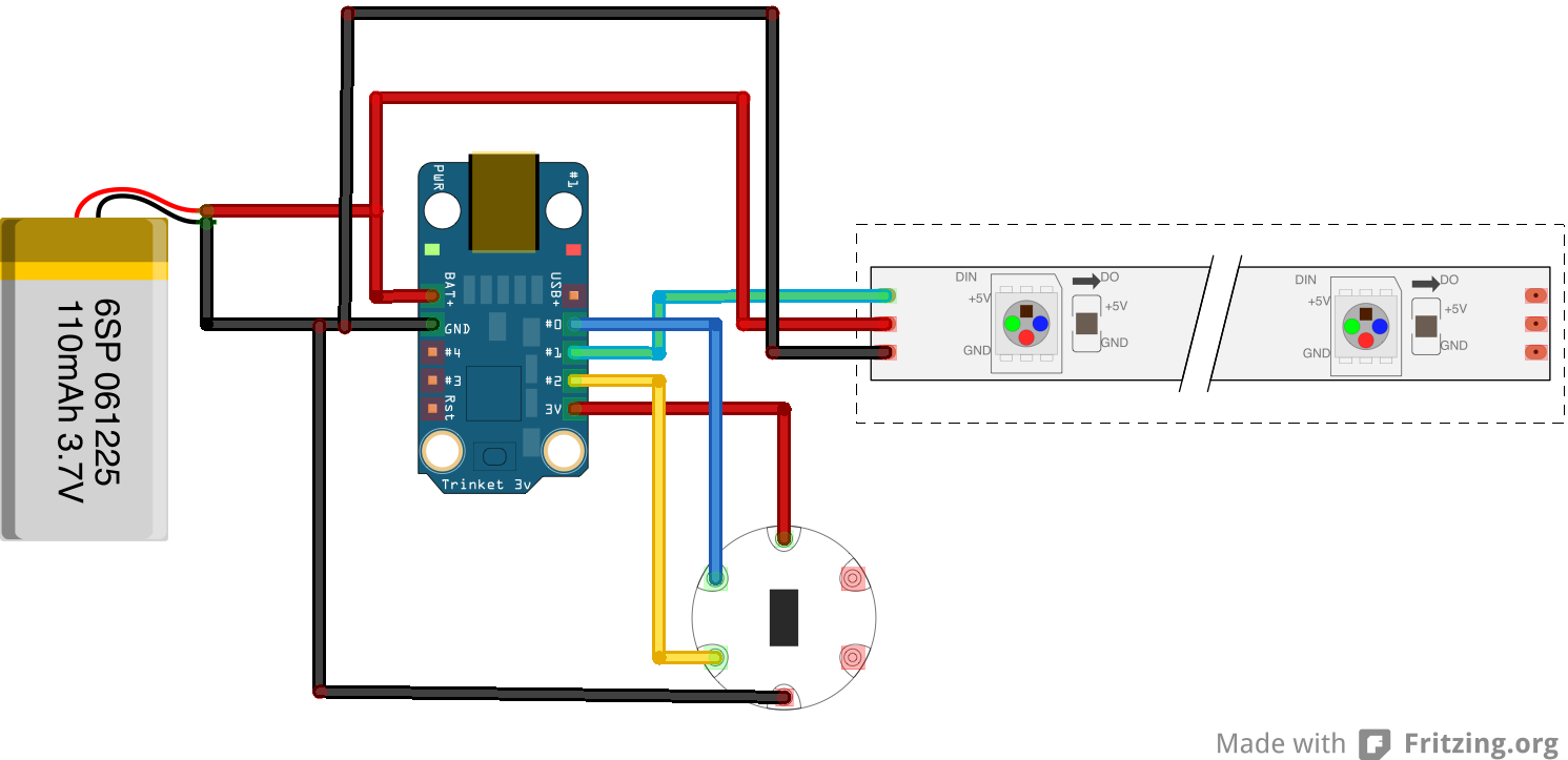 3D Printed LED Bracelet With Motion Sensor : 5 Steps - Instructables