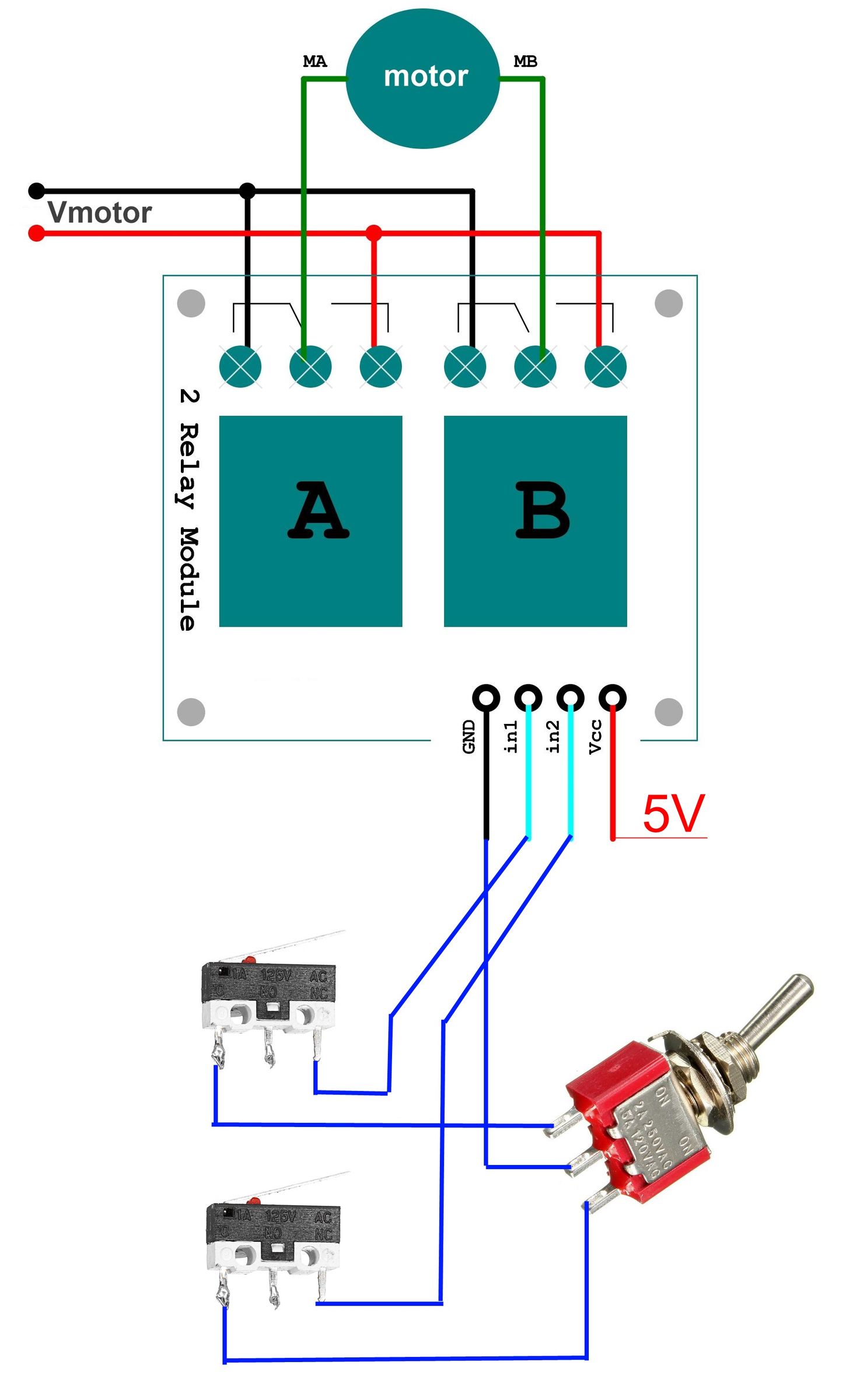 DC Motor Controller With Two Relay : 6 Steps - Instructables
