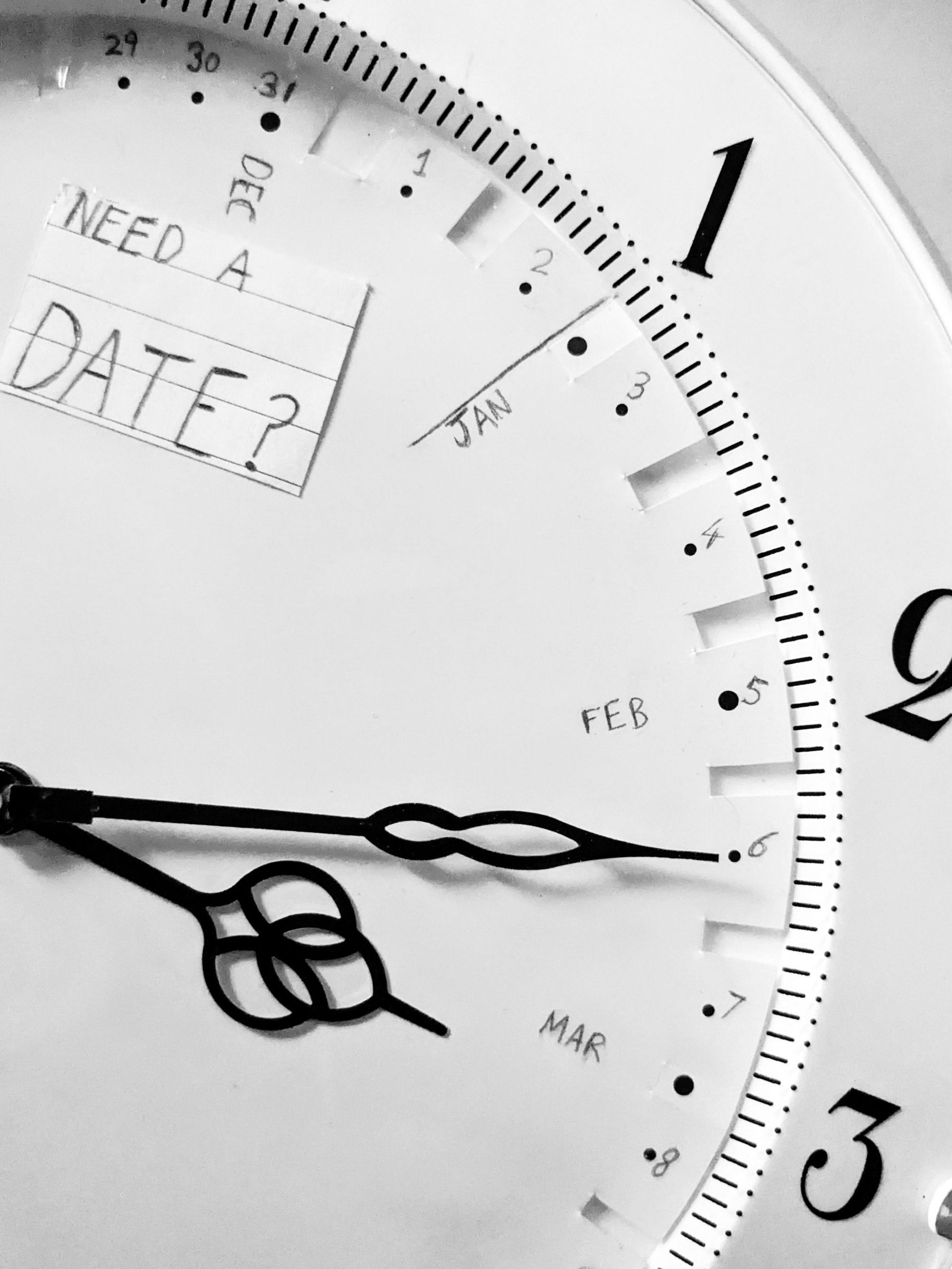 Hack Analog Clock to Show DATE Not Time : 5 Steps - Instructables