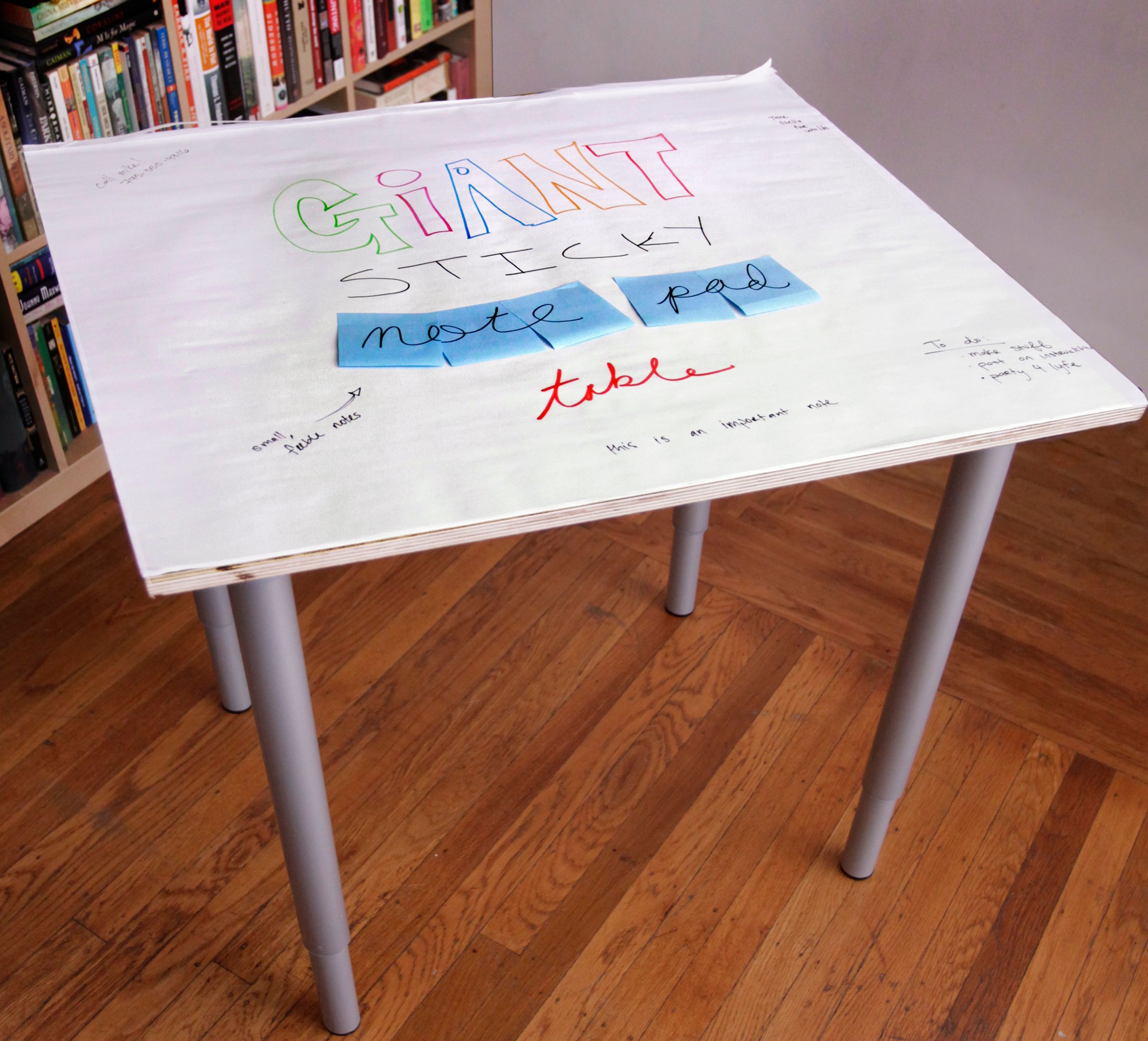 Giant Sticky Note Table : 9 Steps (with Pictures) - Instructables
