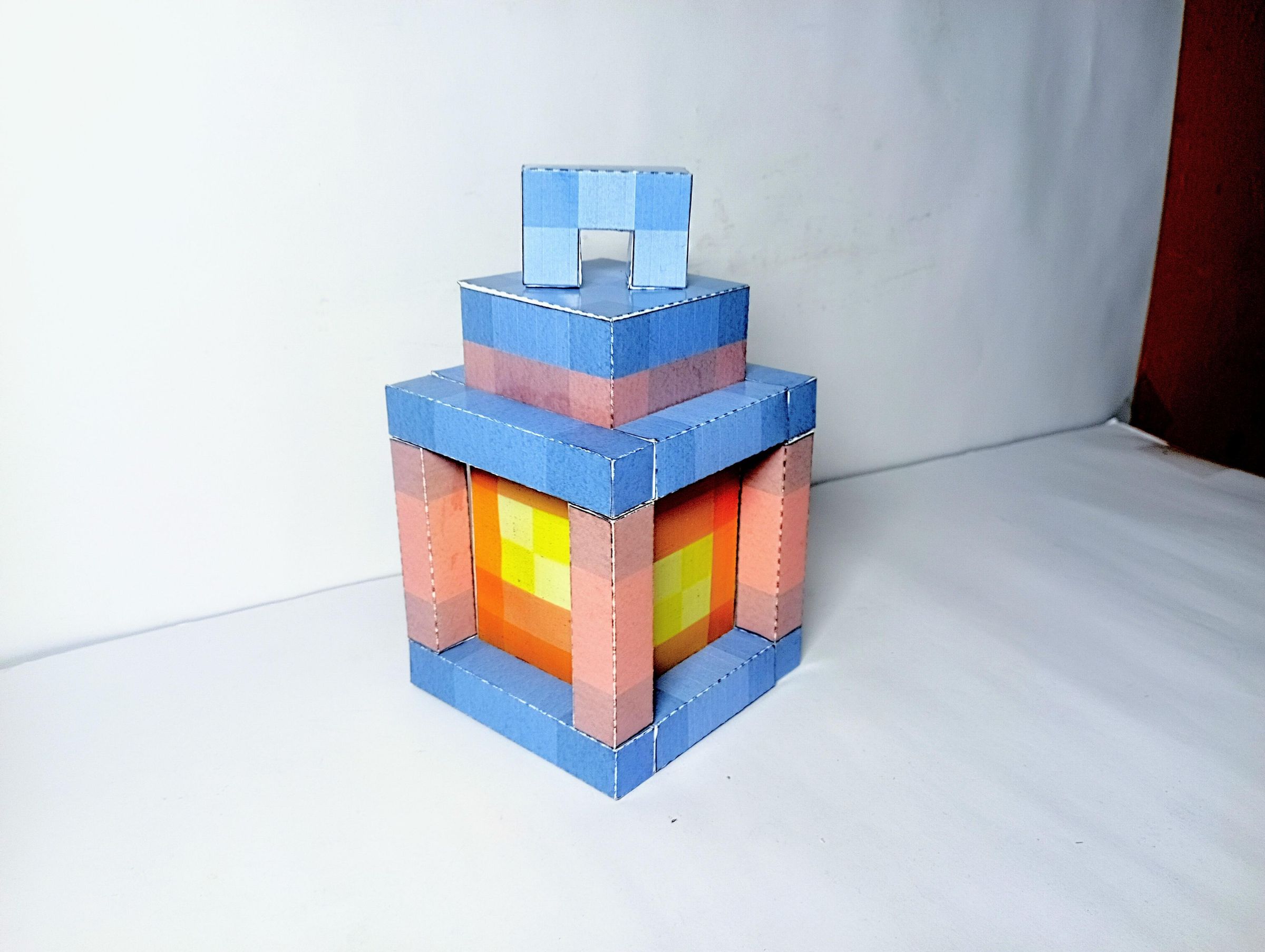 Minecraft Lantern Papercraft – Easy Cardstock Build : 7 Steps (with ...
