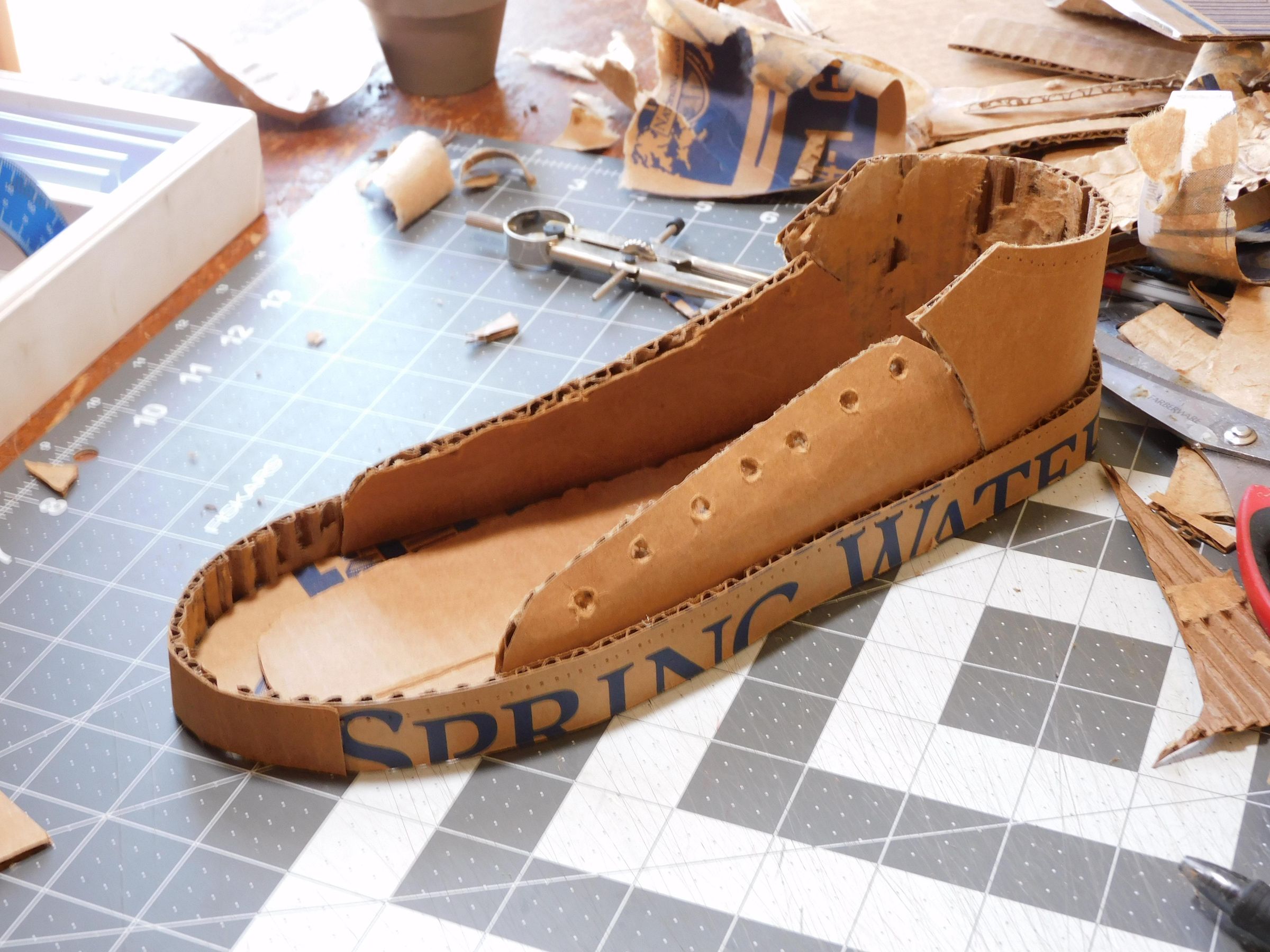 How to Make a Cardboard Sneaker... : 6 Steps (with Pictures ...