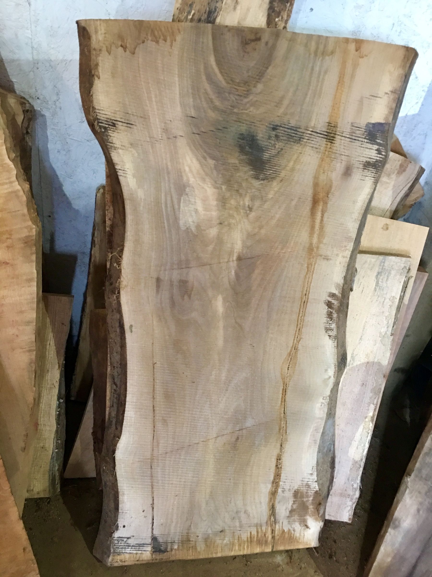 Black Walnut Slab and Black Epoxy Coffee Table (with Cocobolo Bowties ...