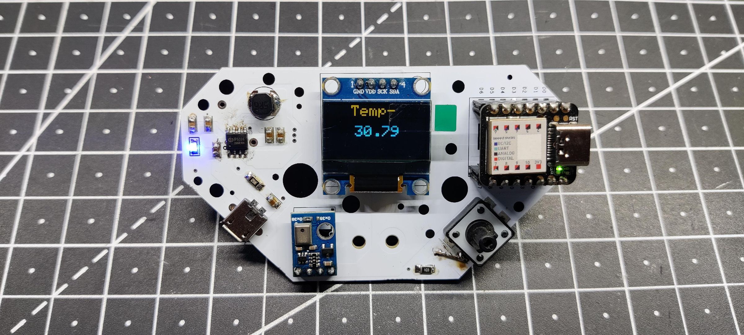 Live TEMP Meter With XIAO and AHT10 : 11 Steps (with Pictures) - Instructables