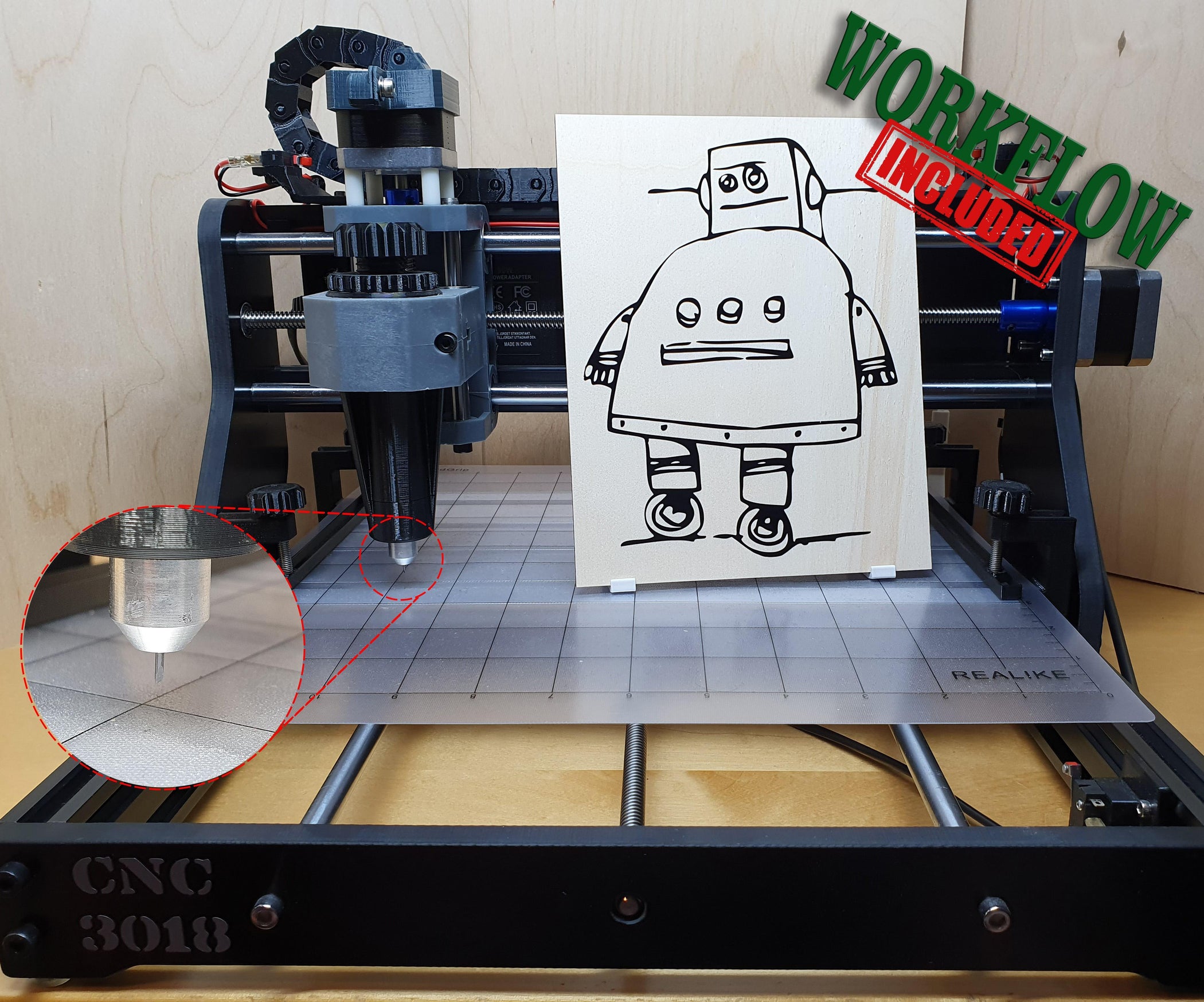 CNC 3018 Cutting Plotter (with Workflow) : 8 Steps (with Pictures) - Instructables