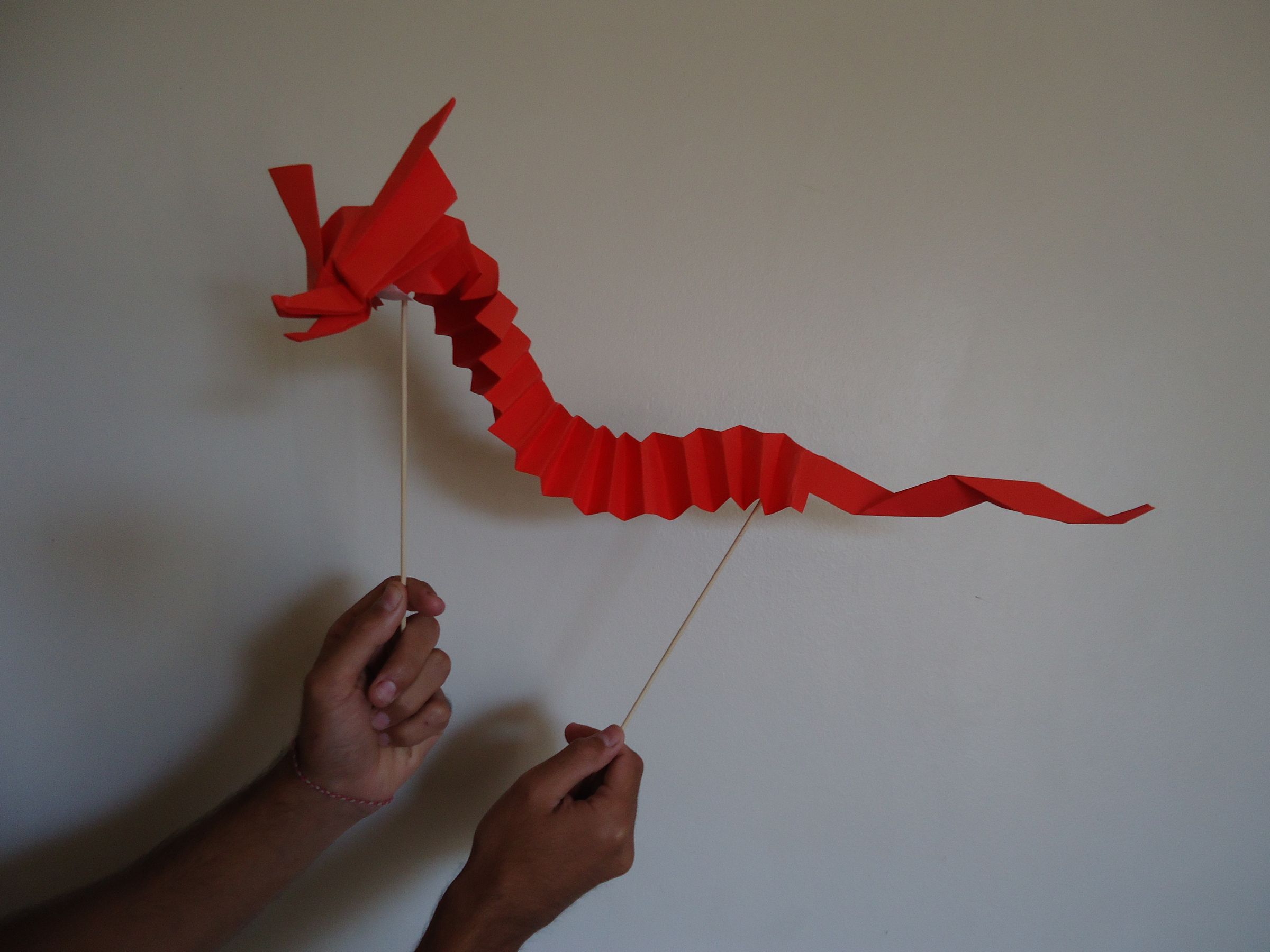 Tiny Origami Dragon Puppet / Pequeño Dragón Marioneta De Origami : 5 ...