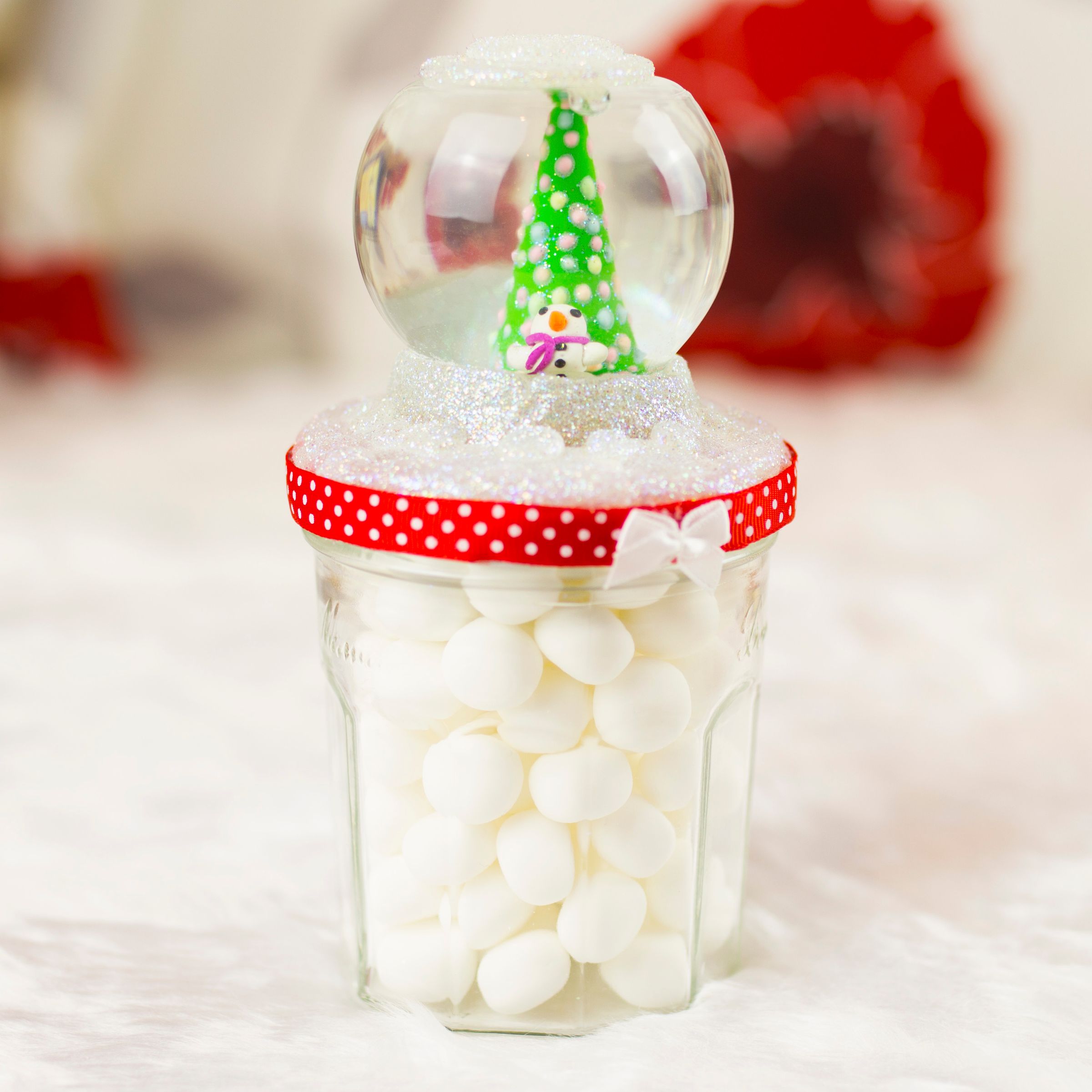 DIY Snow Globe Jar | Glow in the Dark! Recycled Jars : 10 Steps (with ...