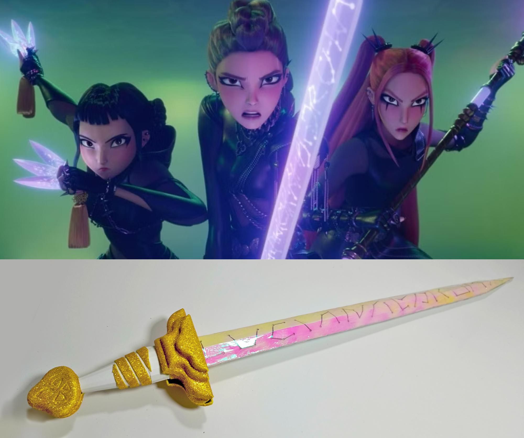 Rumi Sword From K-Pop Demon Hunters : 32 Steps (with Pictures ...