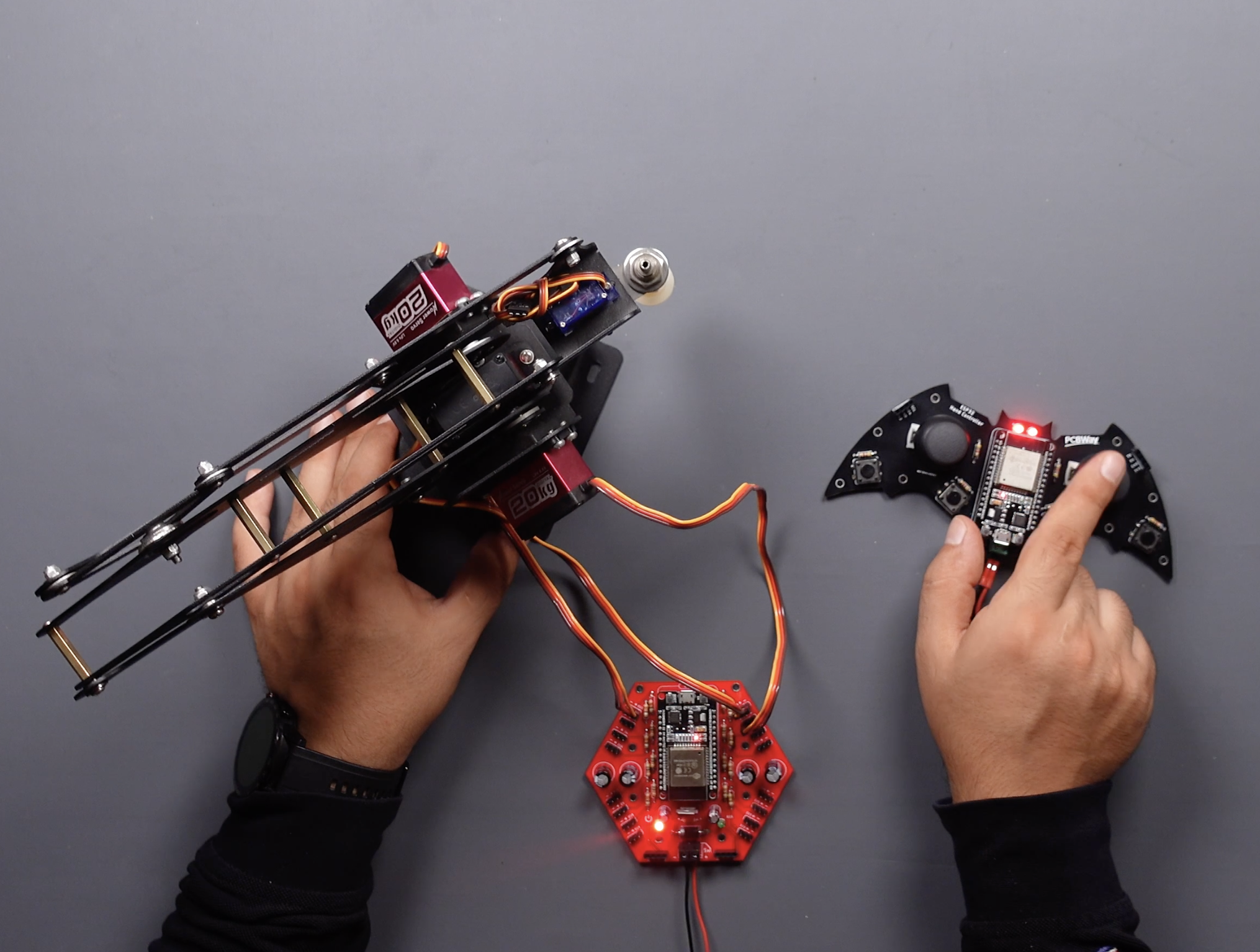 One and Multiple Servo Motor Control With ESP32 Development Board : 8 ...