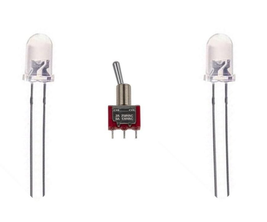 SPDT Two Way Switch With Two LEDs : 3 Steps - Instructables