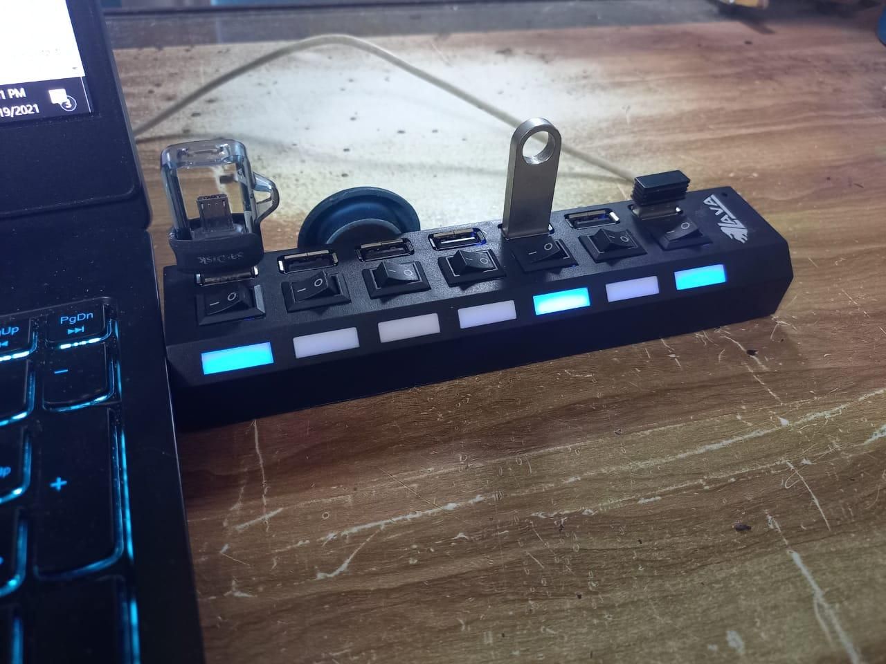 USB Hub Hidden Password Vault With Encryption & EEPROM Storage : 6 ...
