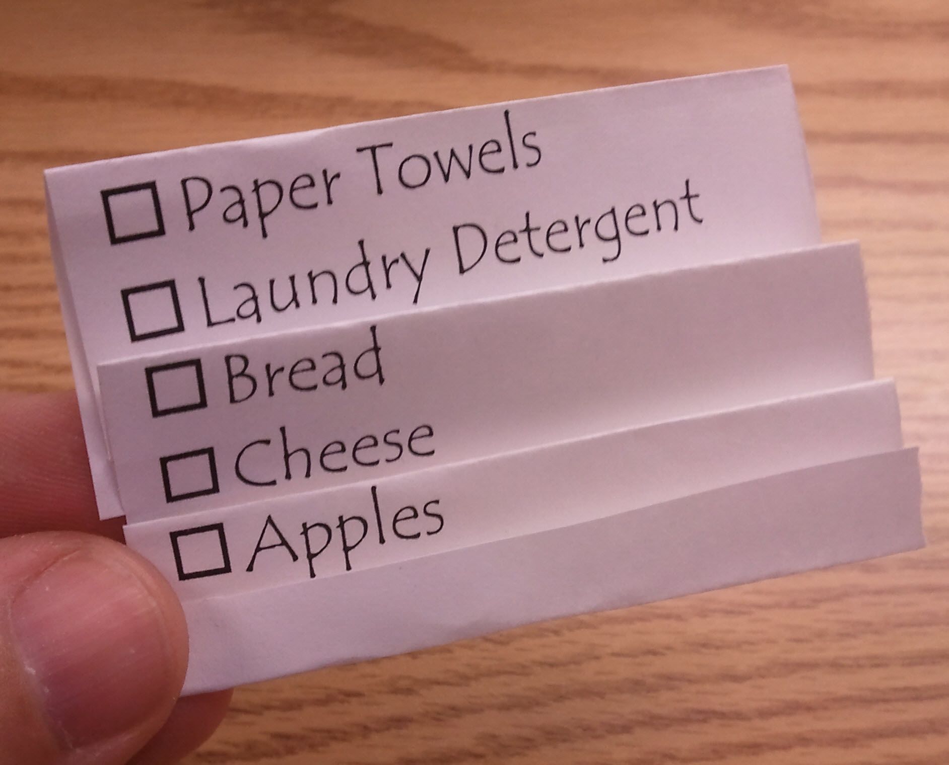 Shopping List Origami : 5 Steps (with Pictures) - Instructables
