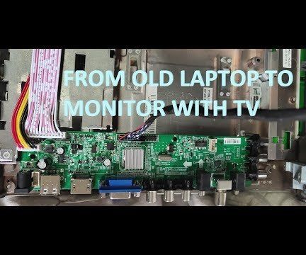 From Old Laptop to External Monitor With Digital TV : 6 Steps ...