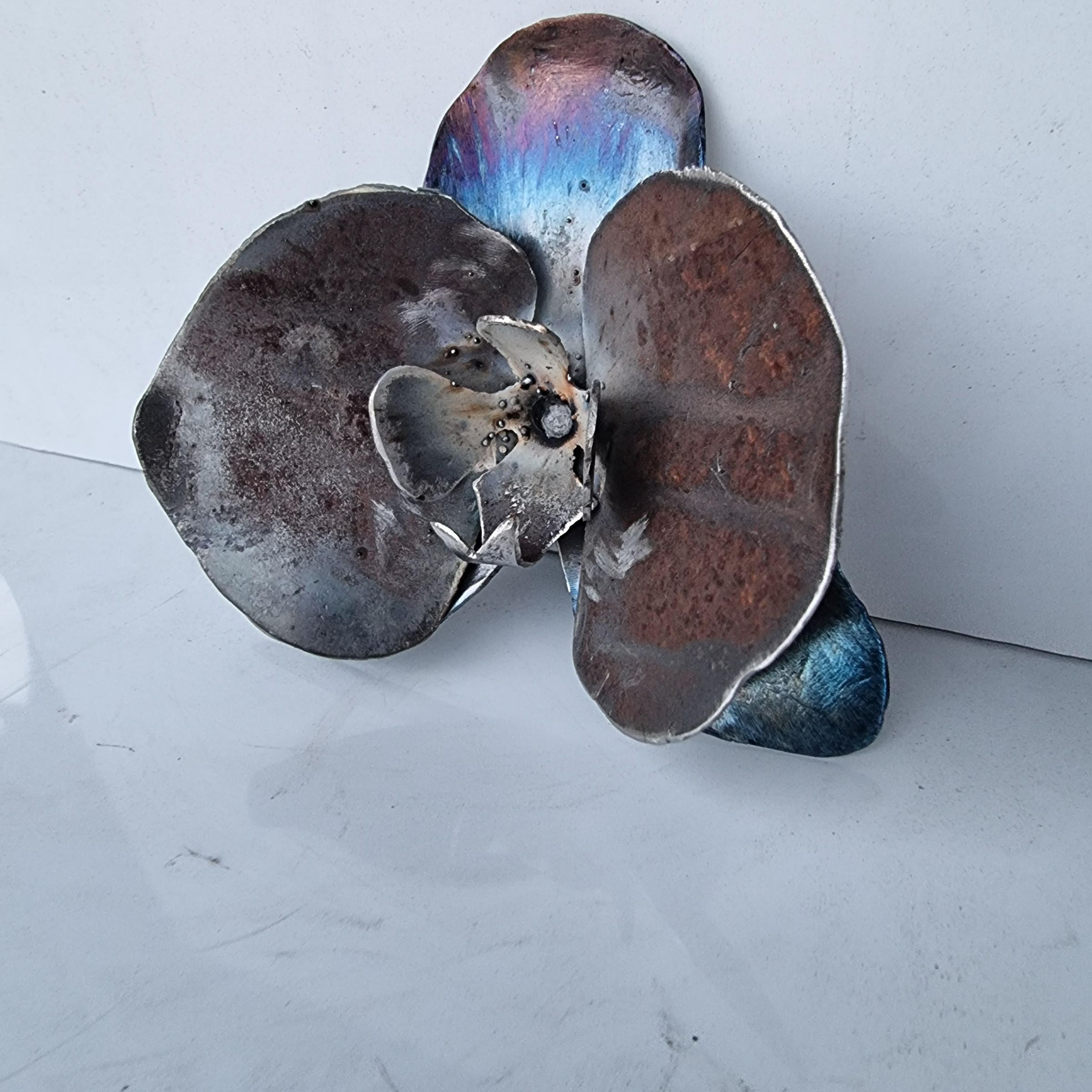 Orchid Made From Sheet Metal - Steel Garden Art Sculpture : 6 Steps ...