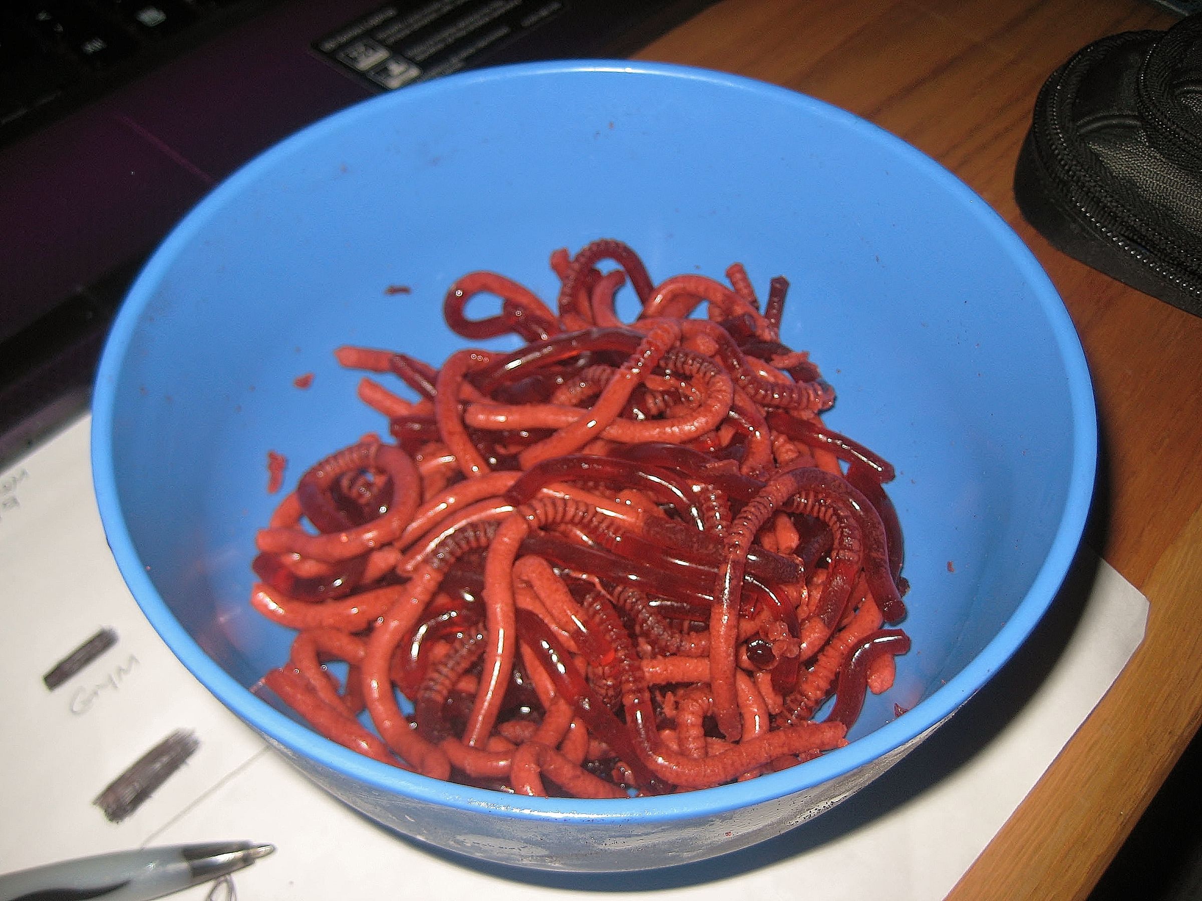 Jello Earthworms