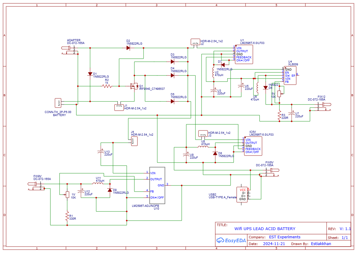 🔋 How to Make a Hybrid Solar-Based WiFi Router/ONU UPS (12V, 9V, 5V ...