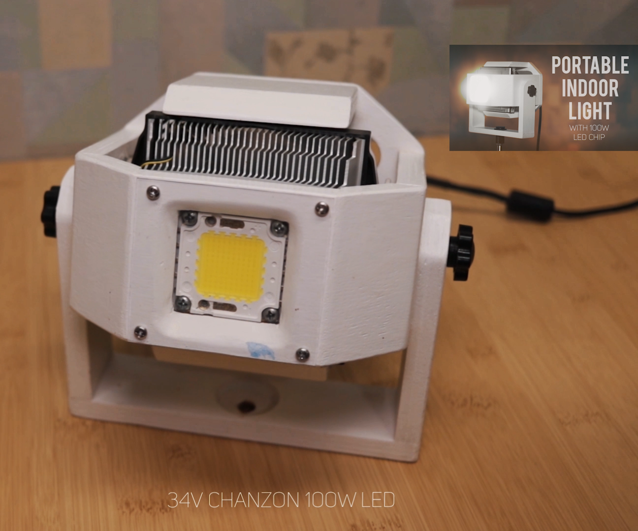 DIY FLOODLIGHT W/AC LEDs (+EFFICIENCY VS DC LEDs) : 21 Steps (with ...