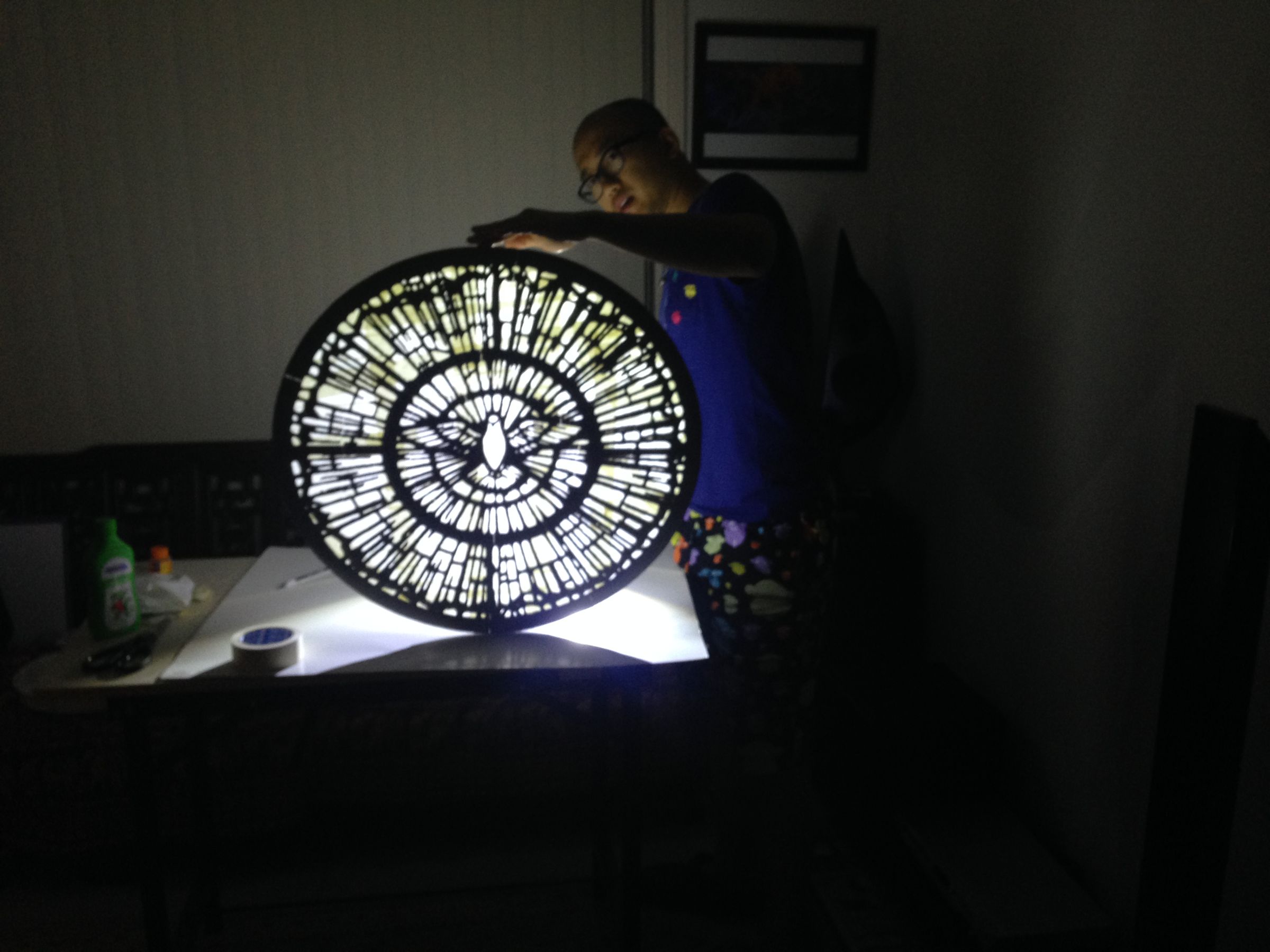 3D Printed Stained Glass Light Decoration : 8 Steps (with Pictures ...