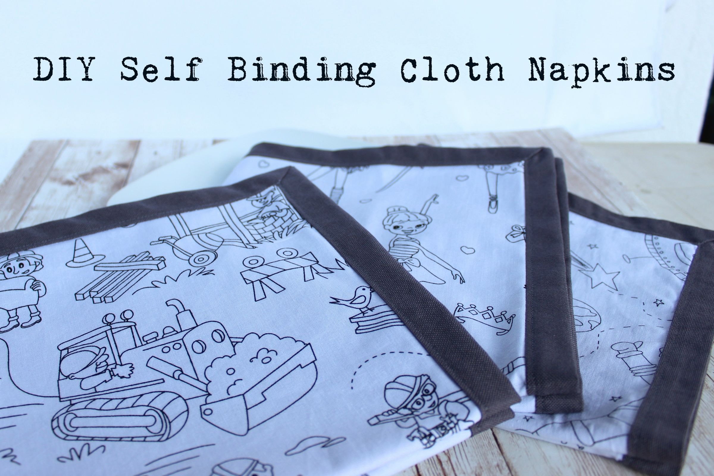 DIY Self Binding Cloth Napkins : 4 Steps (with Pictures) - Instructables