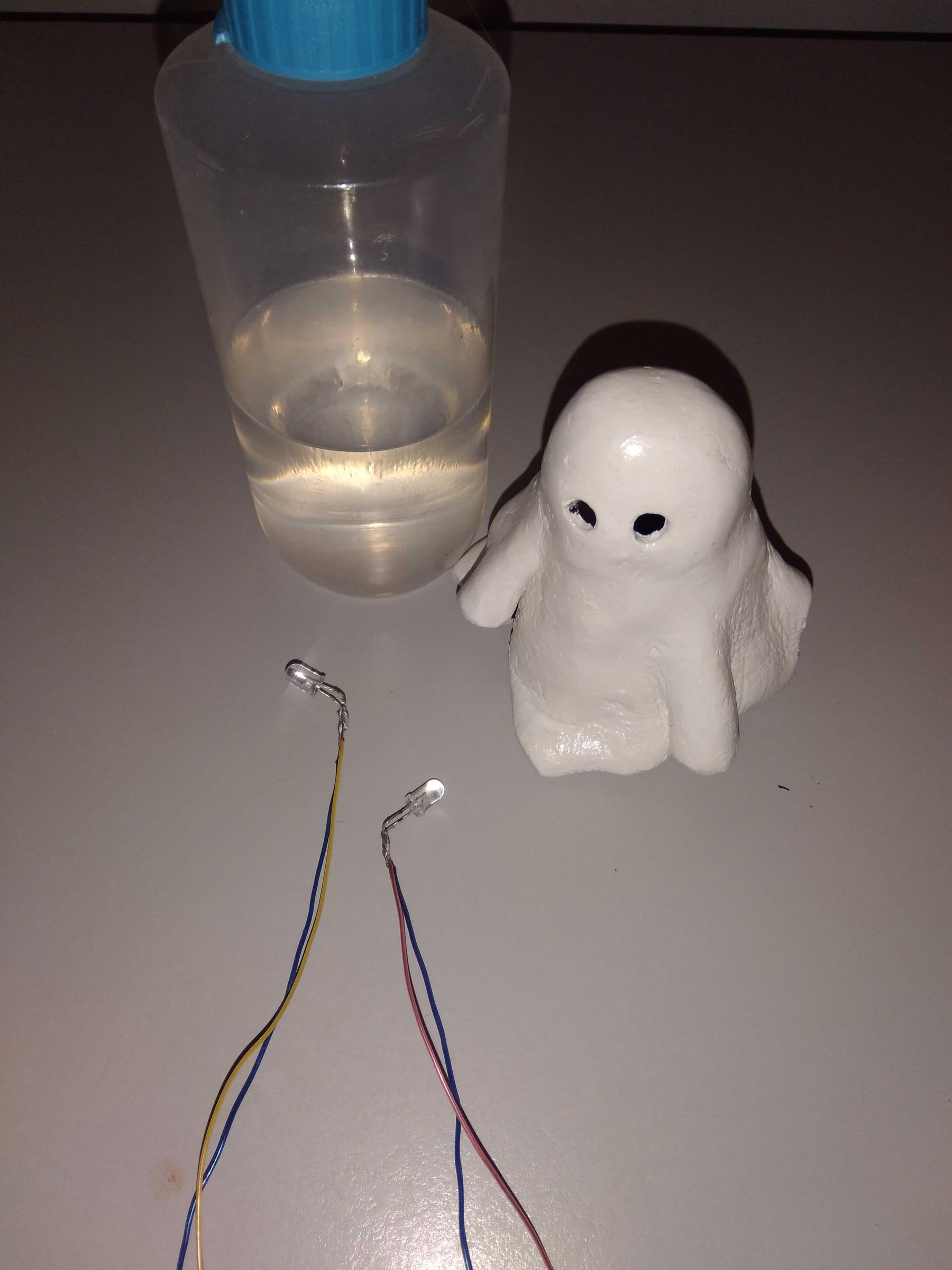 How to Make a Flickering Eyes Ghost With Homemade Clay : 7 Steps (with ...