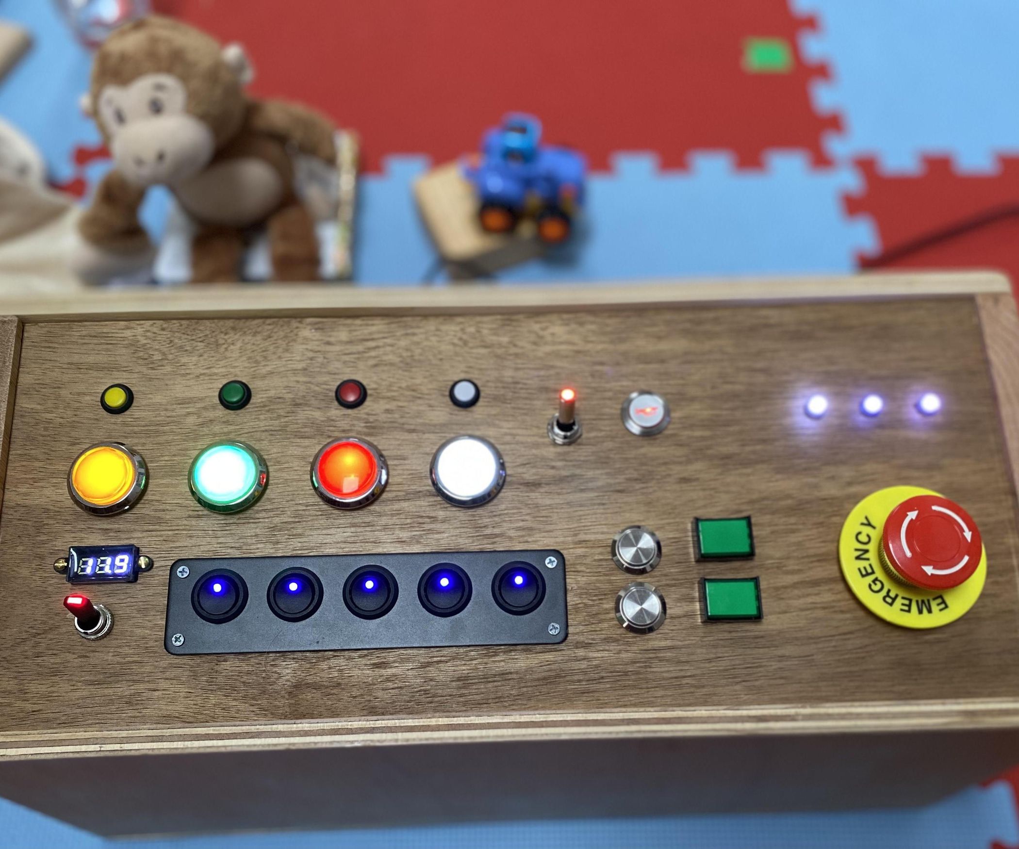 Kids Electronic Button Busy Board - Gen1 : 6 Steps (with Pictures ...