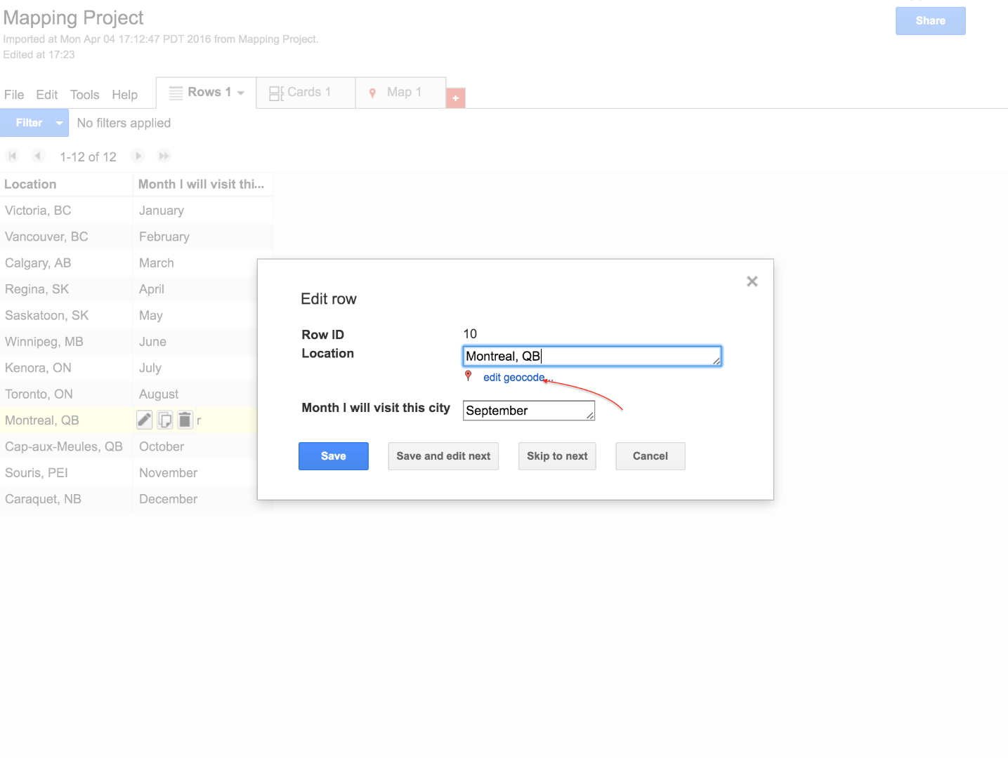 Create a Clickable Google Map to Share Geographic Information and ...