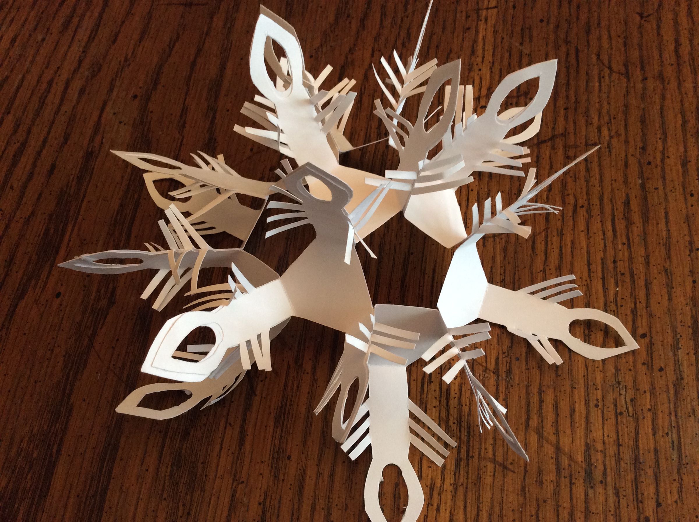 3 D Paper Snow Decoration : 7 Steps (with Pictures) - Instructables