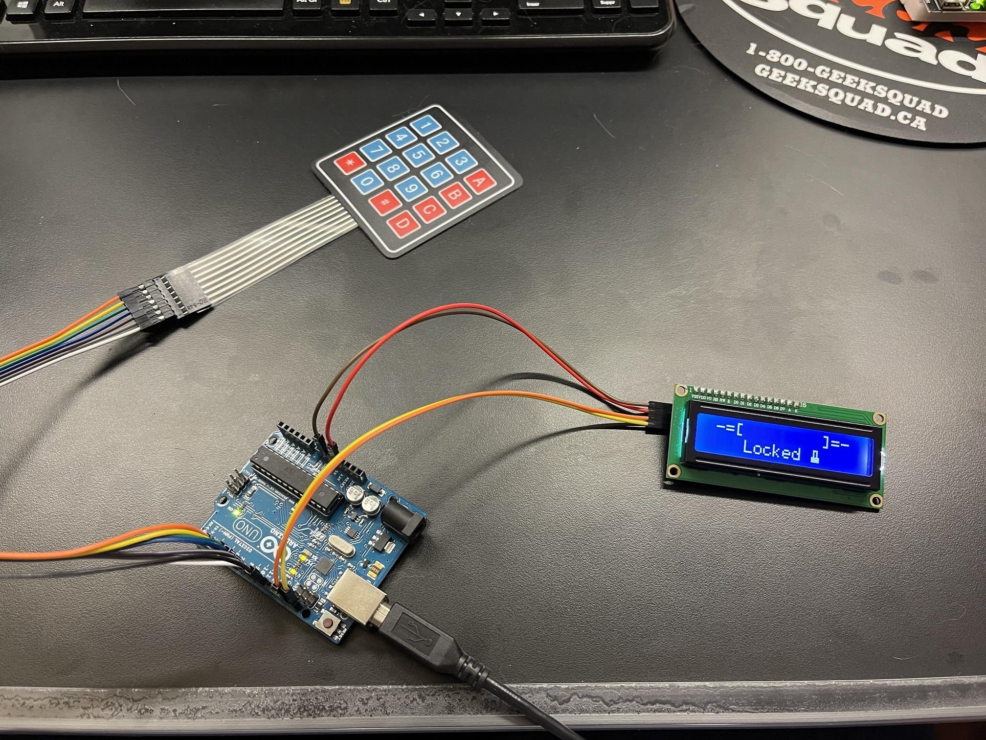Arduino UNO Keypad Combination Lock (Kinda Compact!!!) : 3 Steps (with ...