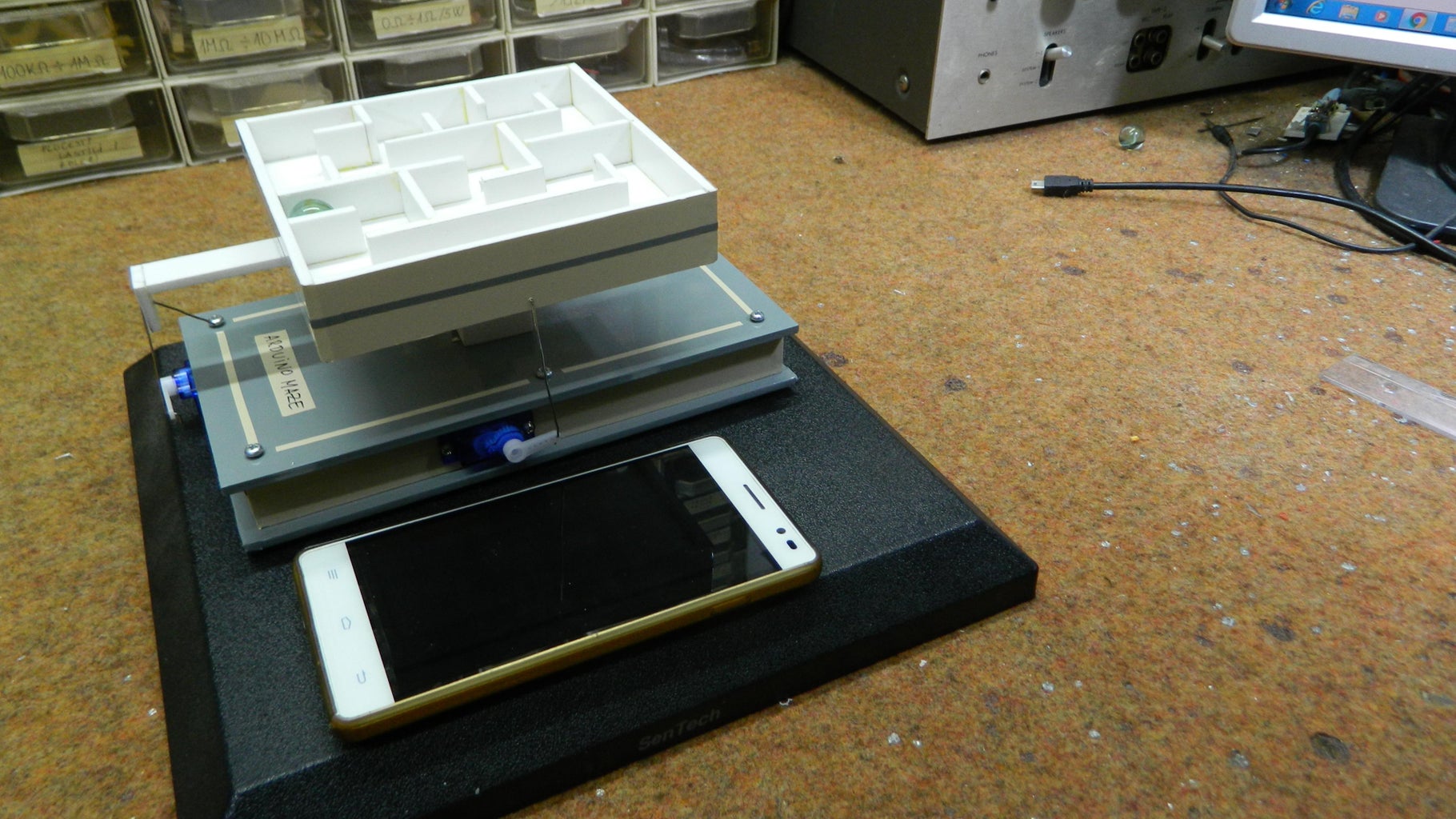 DIY Android+Arduino Controlled Labyrinth(Maze) Game - Instructables DIY Android+Arduino Controlled Labyrinth(Maze) Game - Instructables