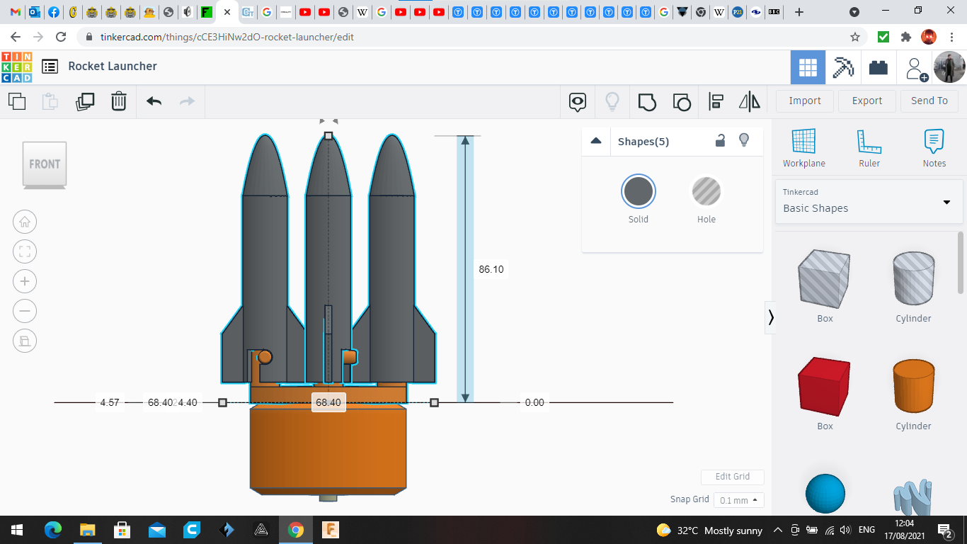 Tinkercad Robotics for School: Rocket Launching Mini-bot : 32 Steps ...